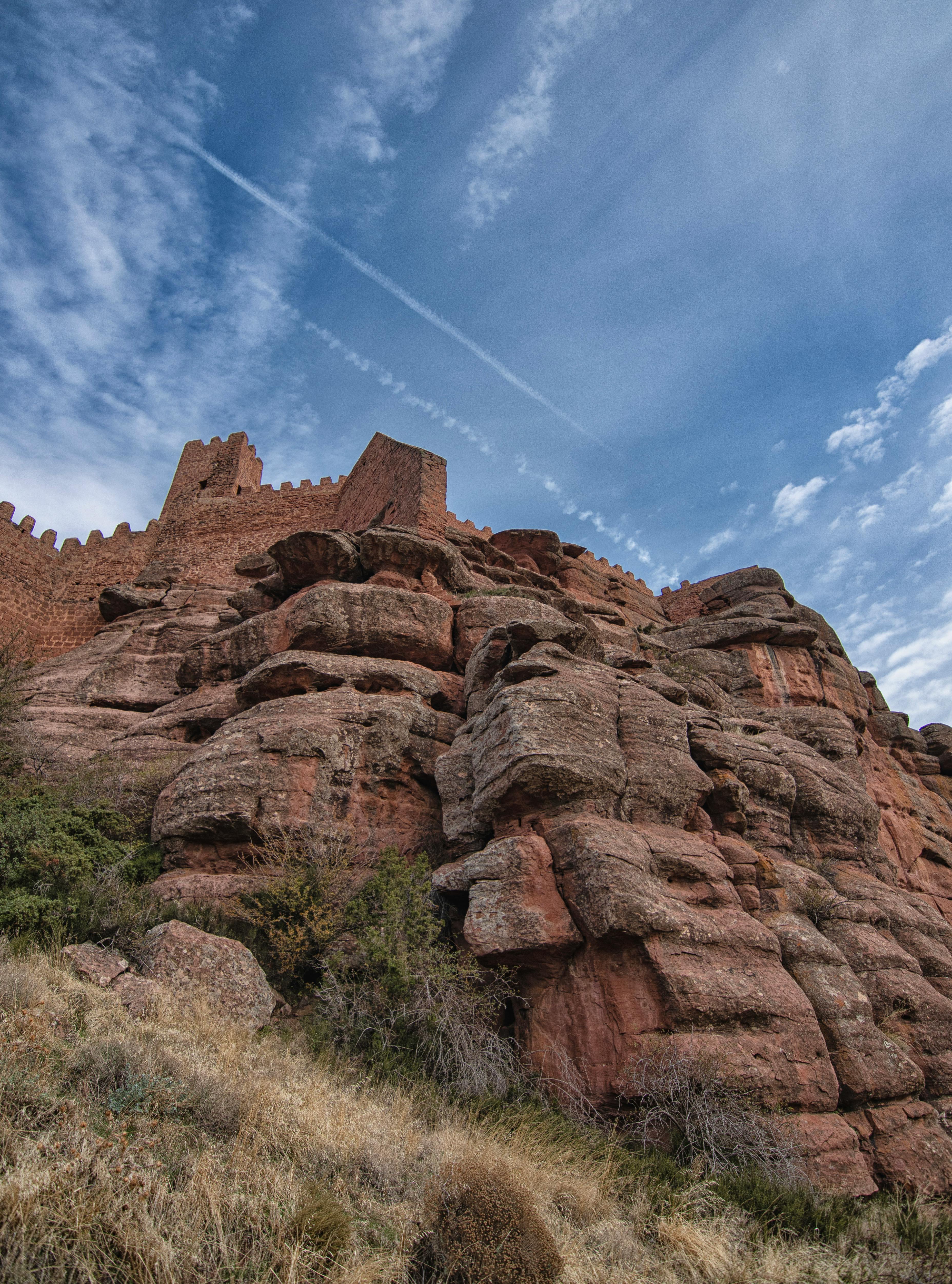 Stone Castle With Green Grass Front Yard · Free Stock Photo