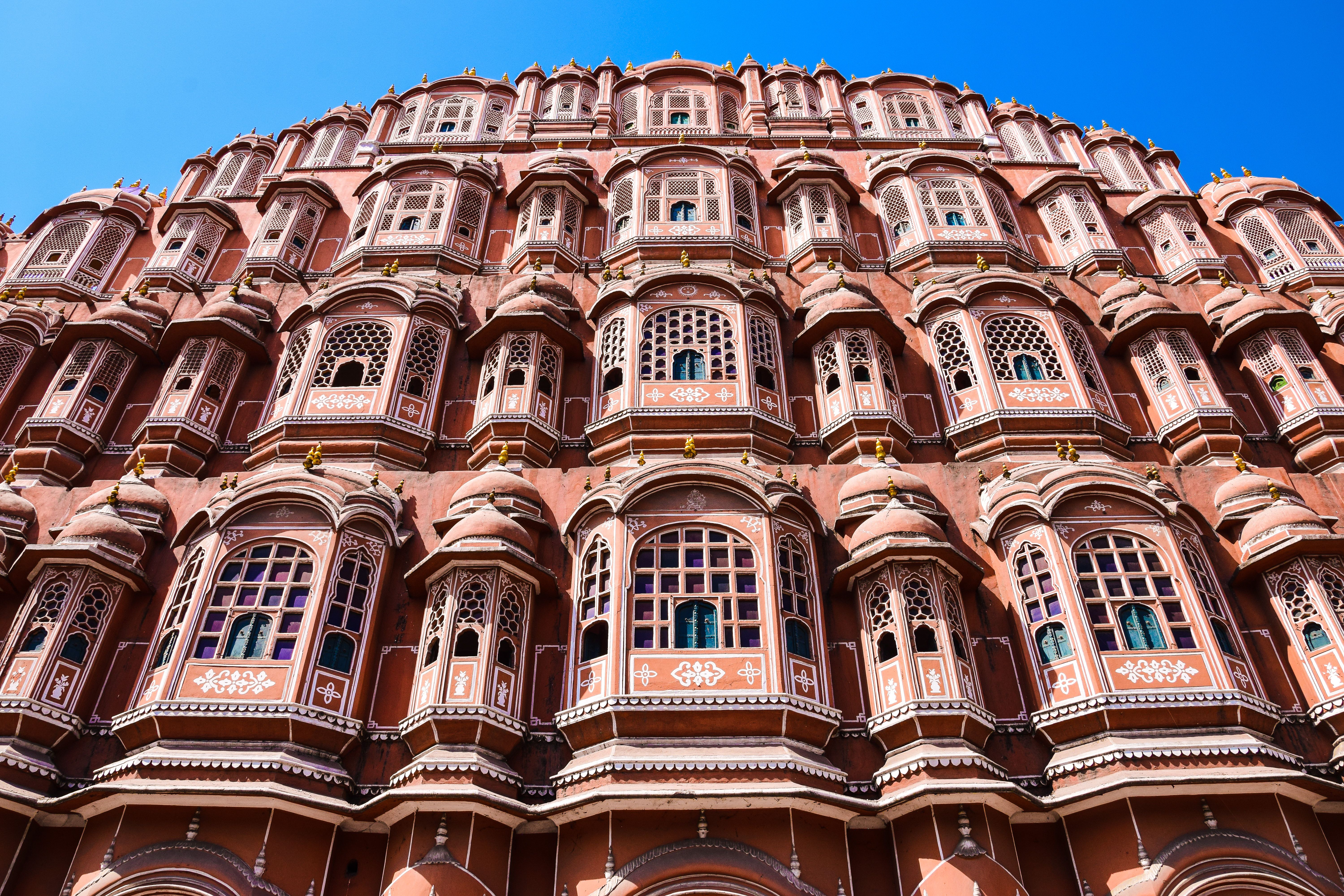 Facade of Hawa Mahal in Jaipur · Free Stock Photo