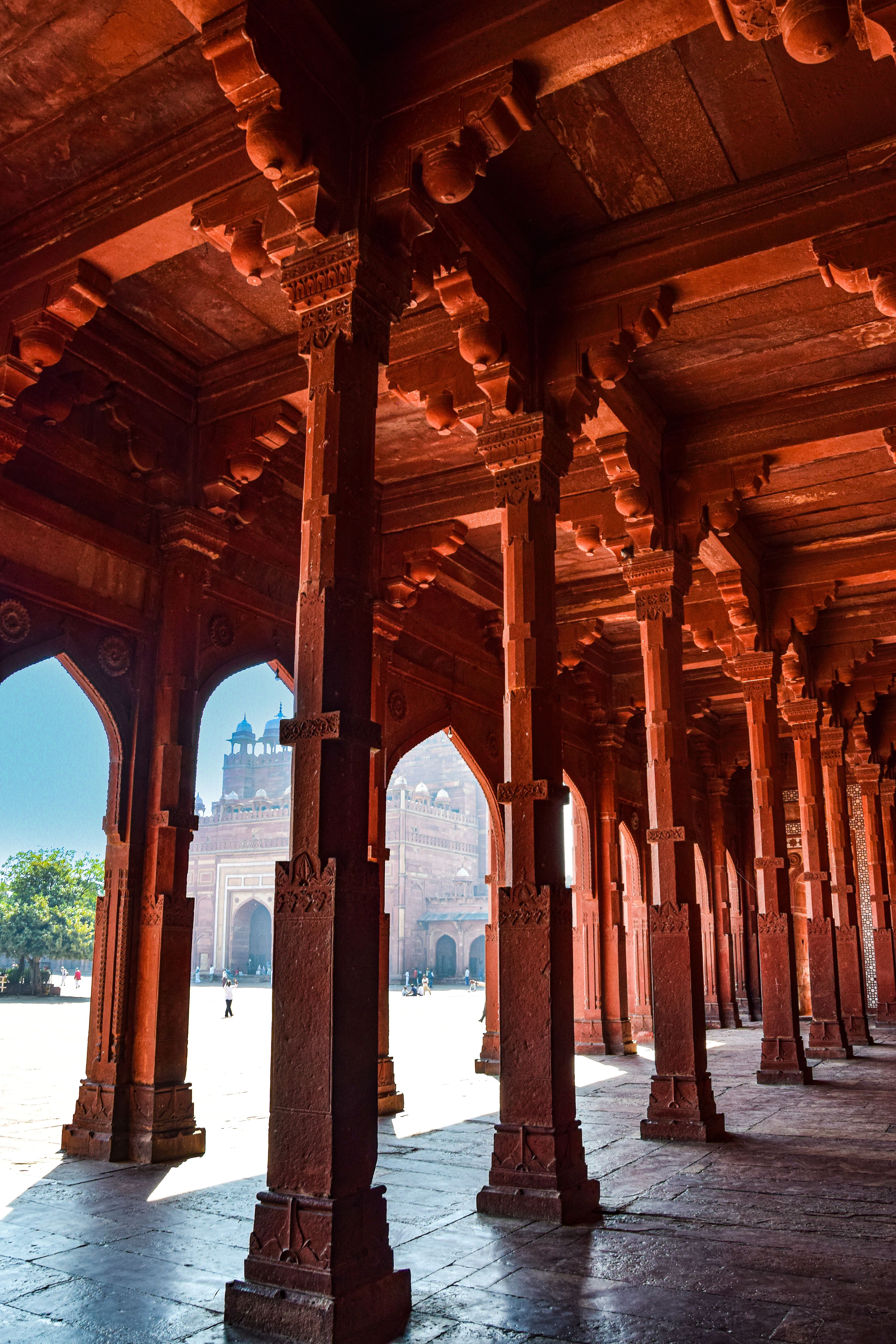 Columns in the Red Fort, Delhi, India · Free Stock Photo