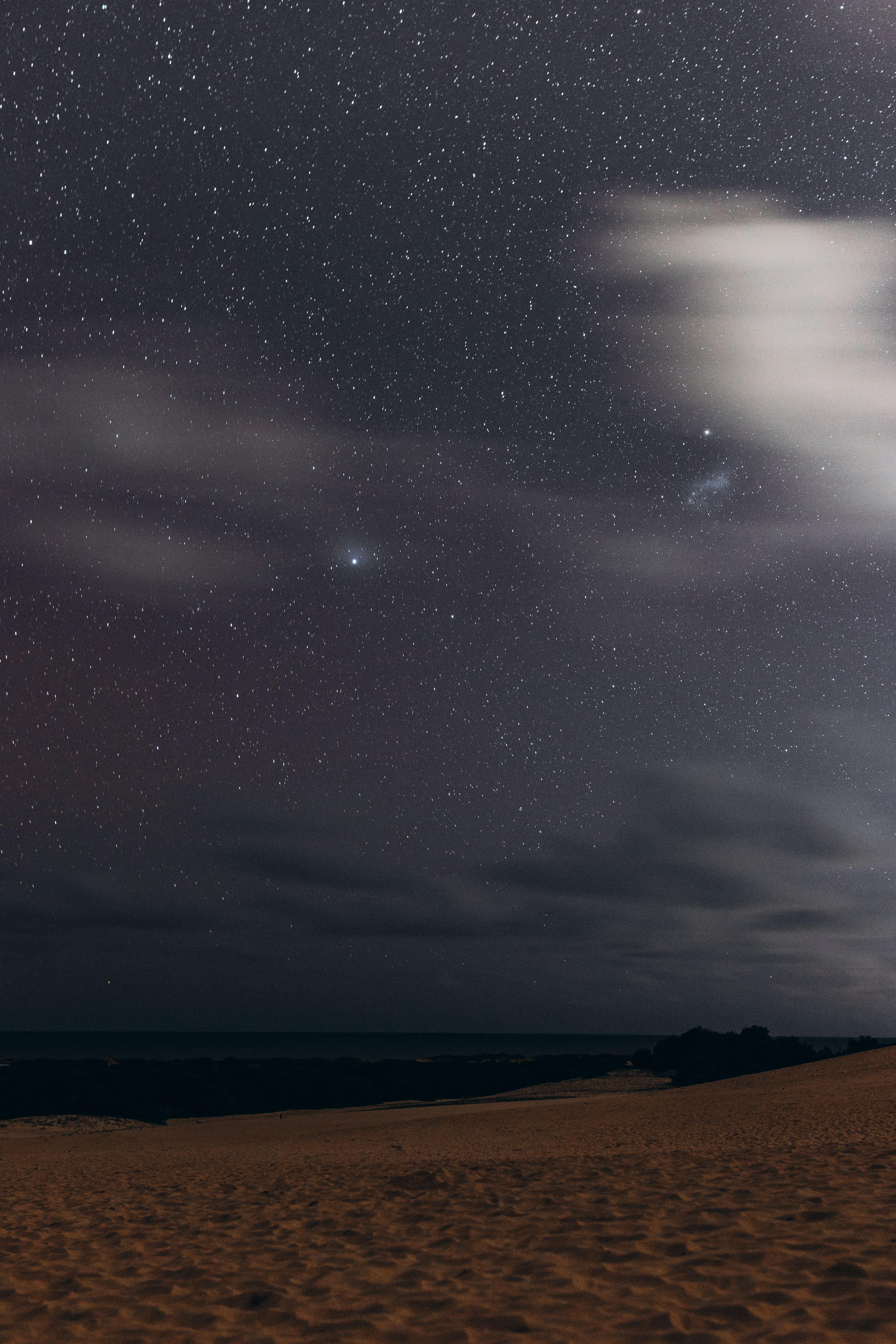 Stars over Sandy Beach · Free Stock Photo