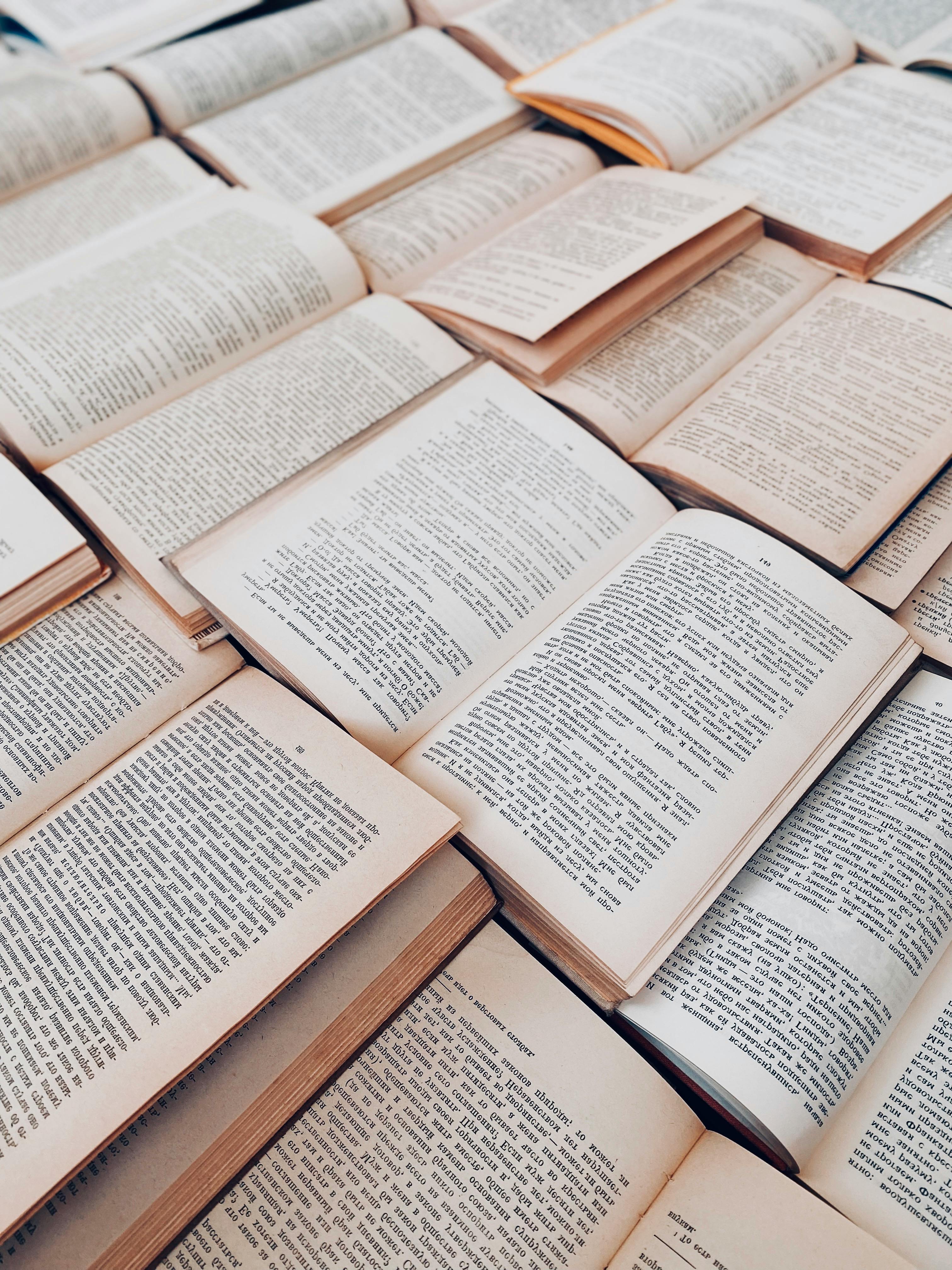 Pages of Open Books · Free Stock Photo