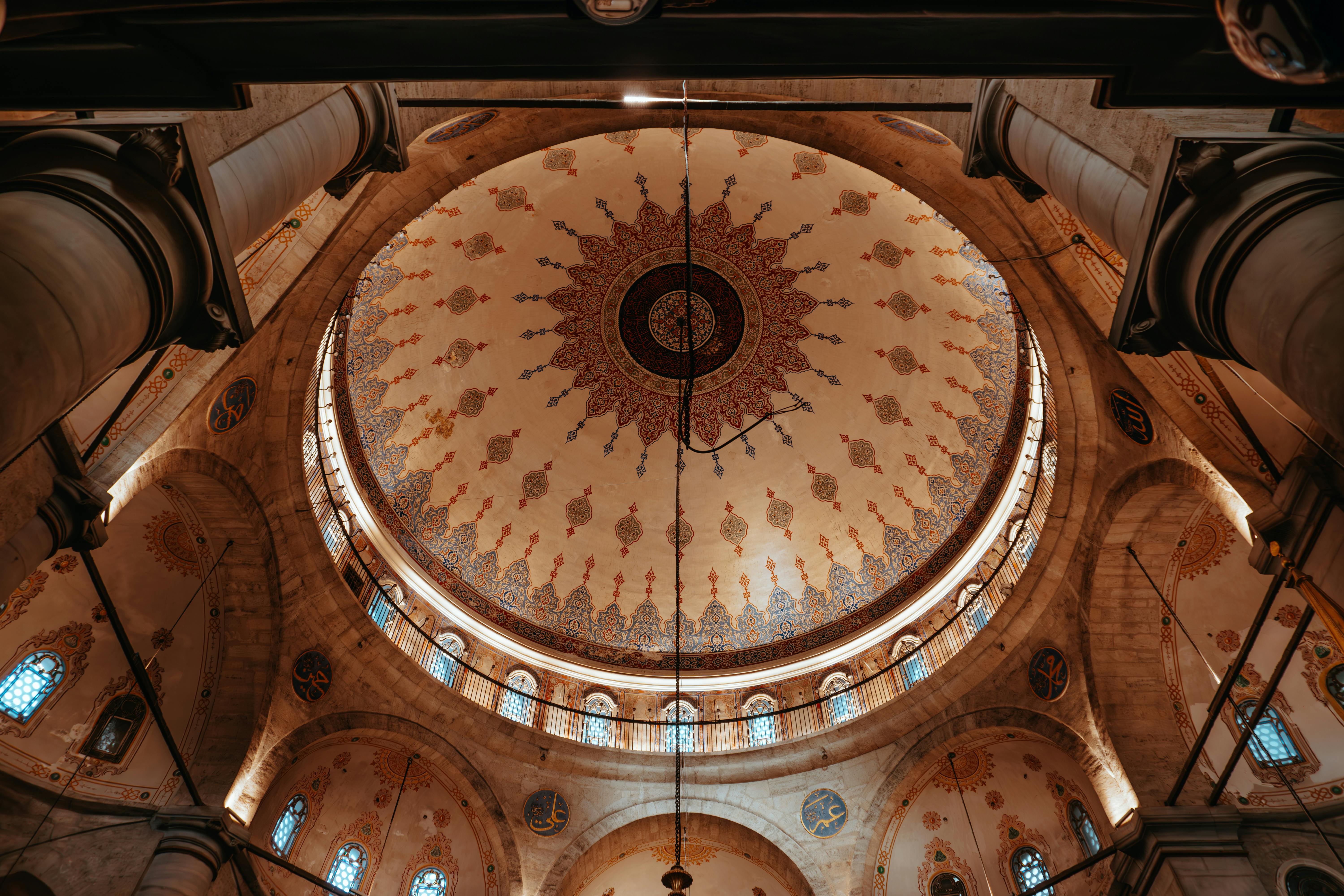 Ornate Mosque Ceiling · Free Stock Photo