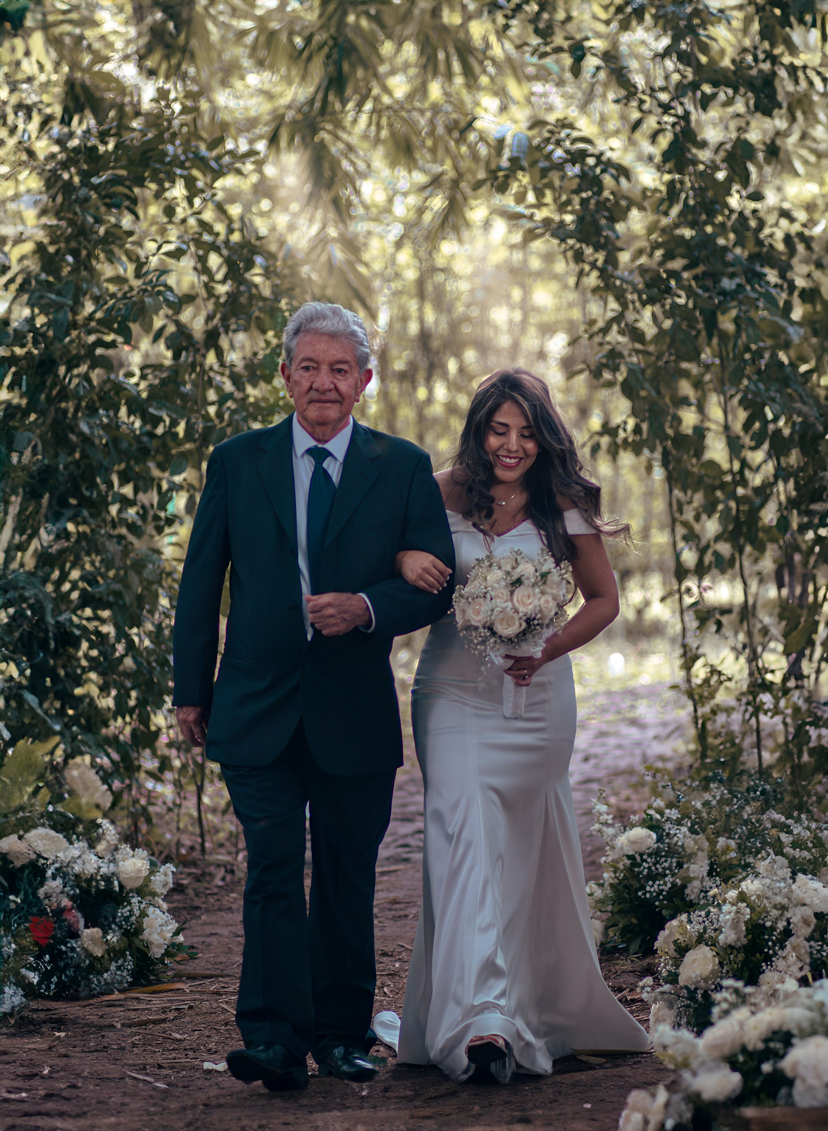 A Senior Man Leading a Bride · Free Stock Photo