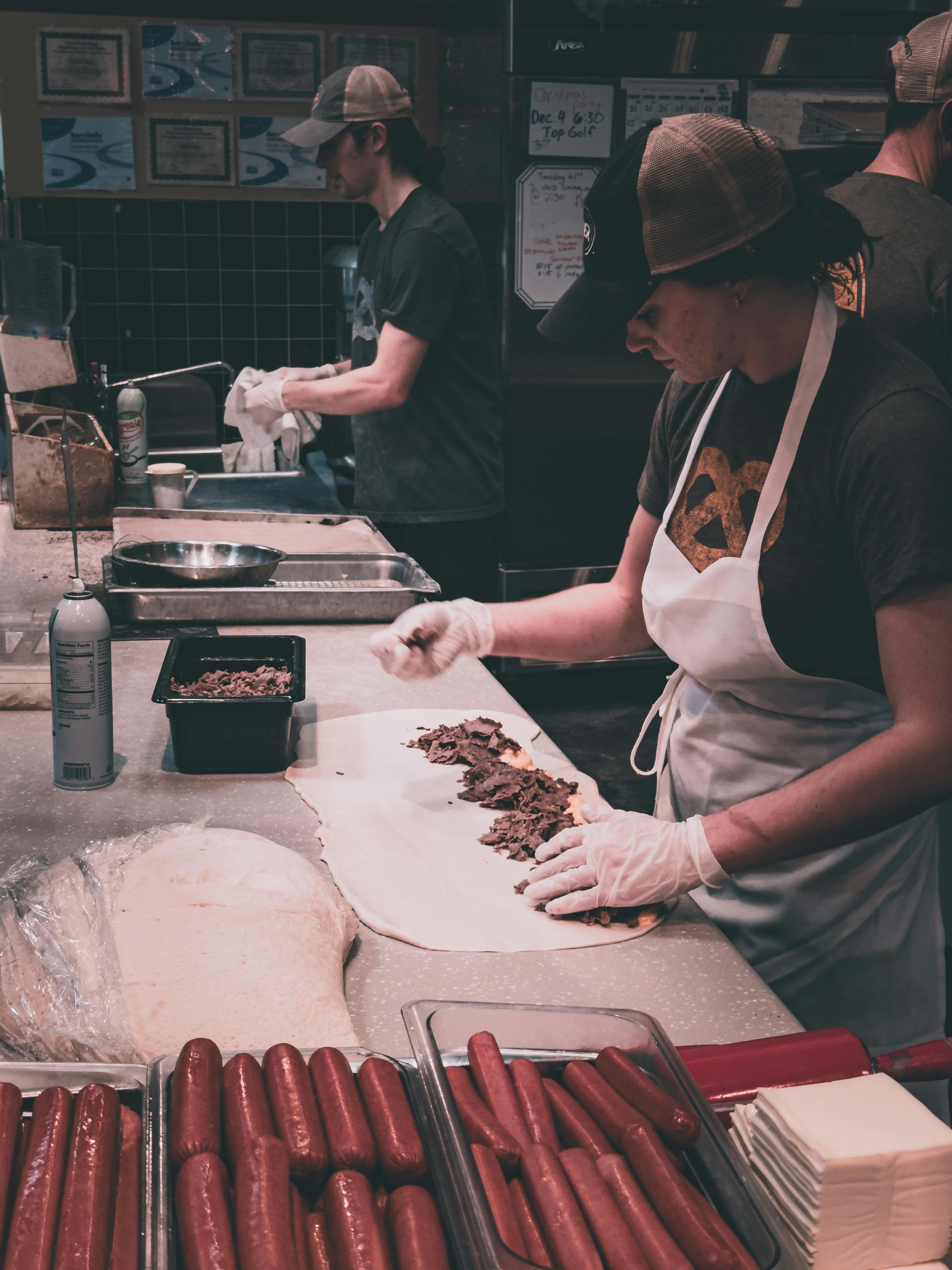 People Working in a Kitchen · Free Stock Photo