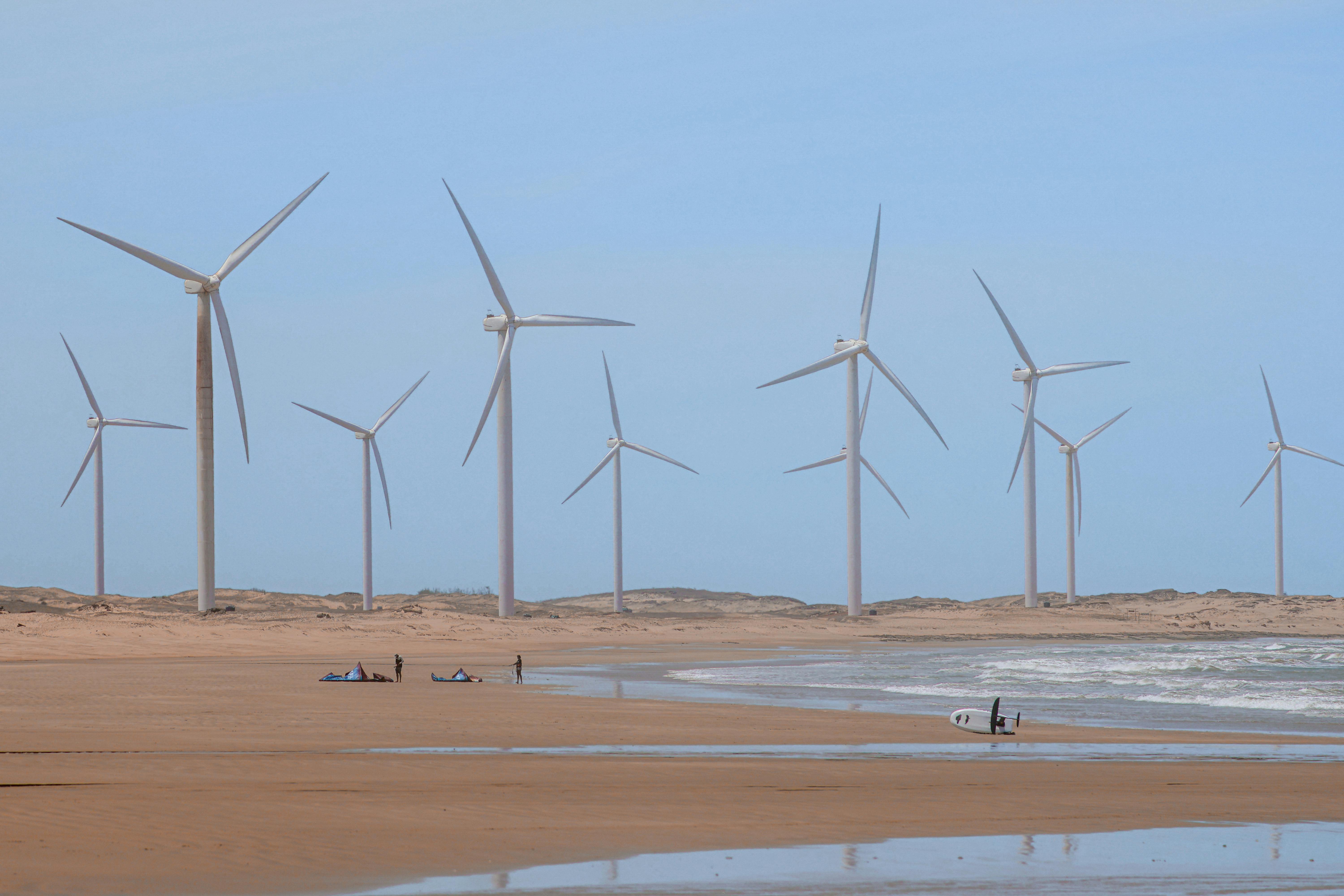 Wind Turbine on a Hill · Free Stock Photo