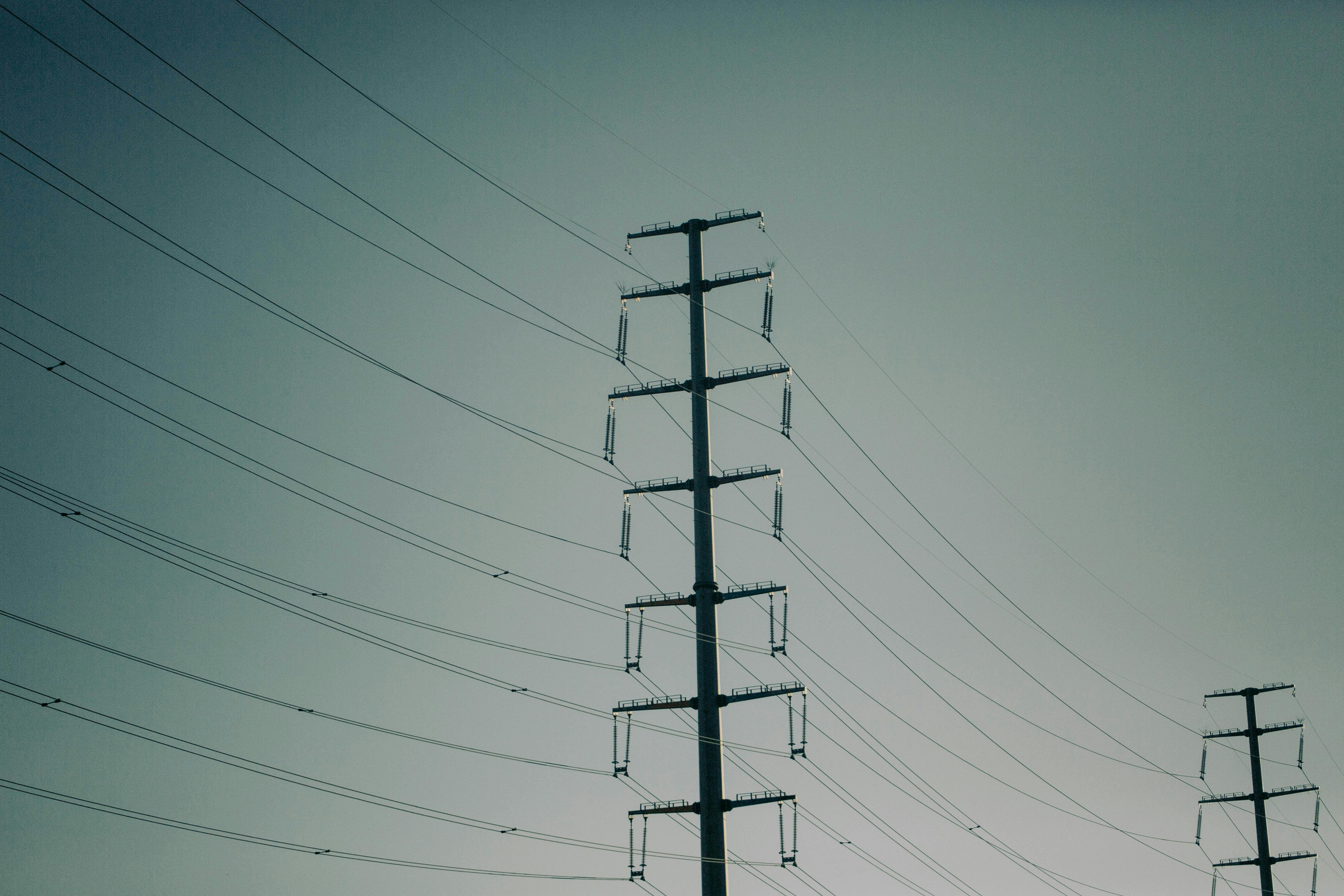 Black Steel Electric Post · Free Stock Photo
