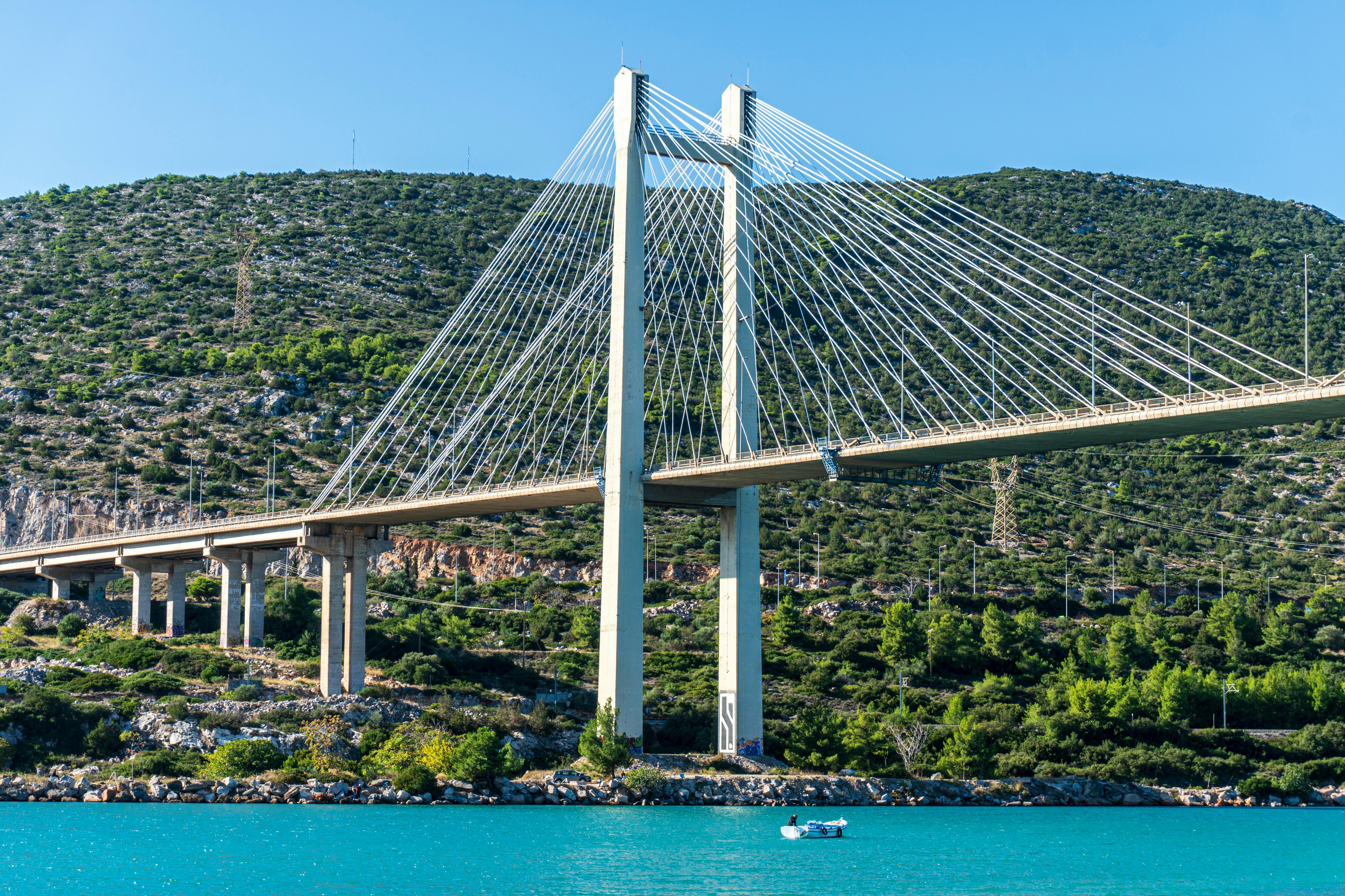 Suspension Bridge in Greece · Free Stock Photo