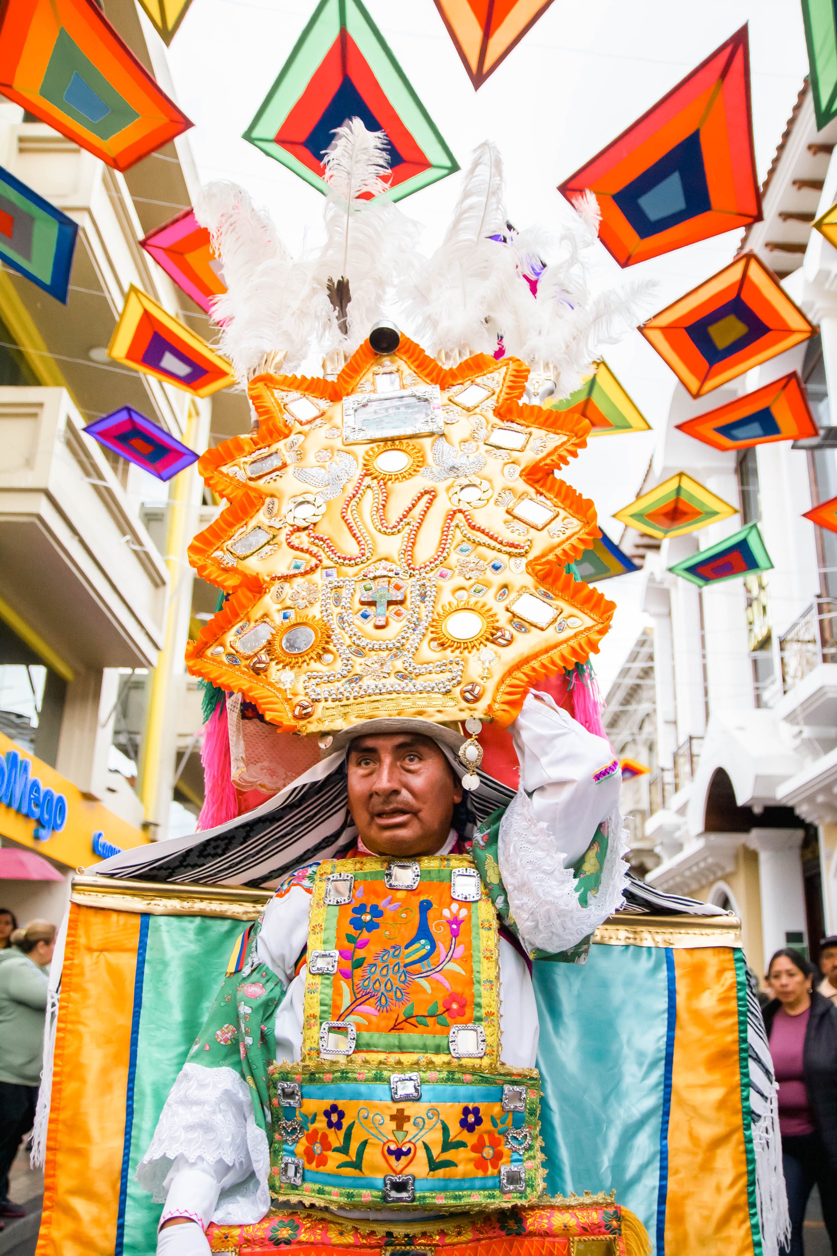Colorful Procession During the Ecuadorian Festival of Octava de Corpus ...