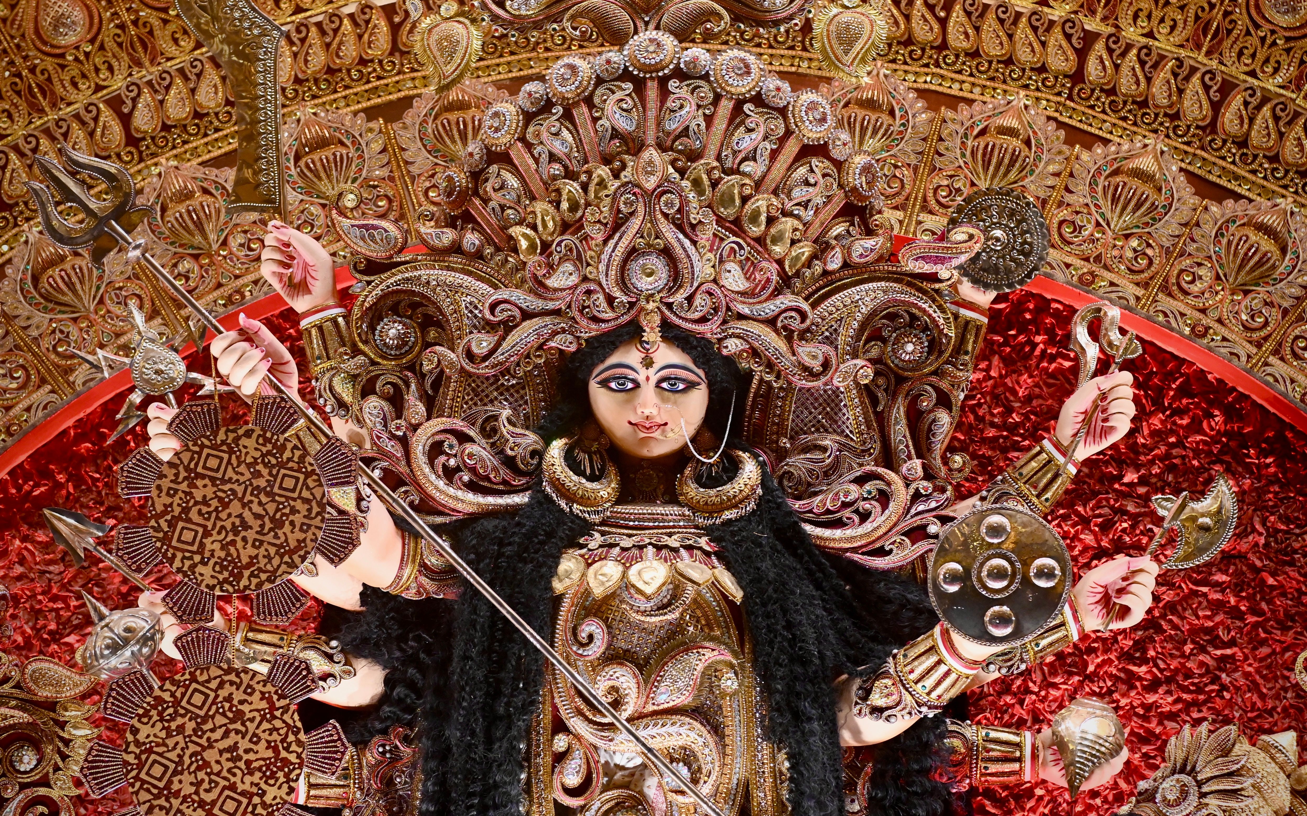 A Statue of the Goddess Durga · Free Stock Photo