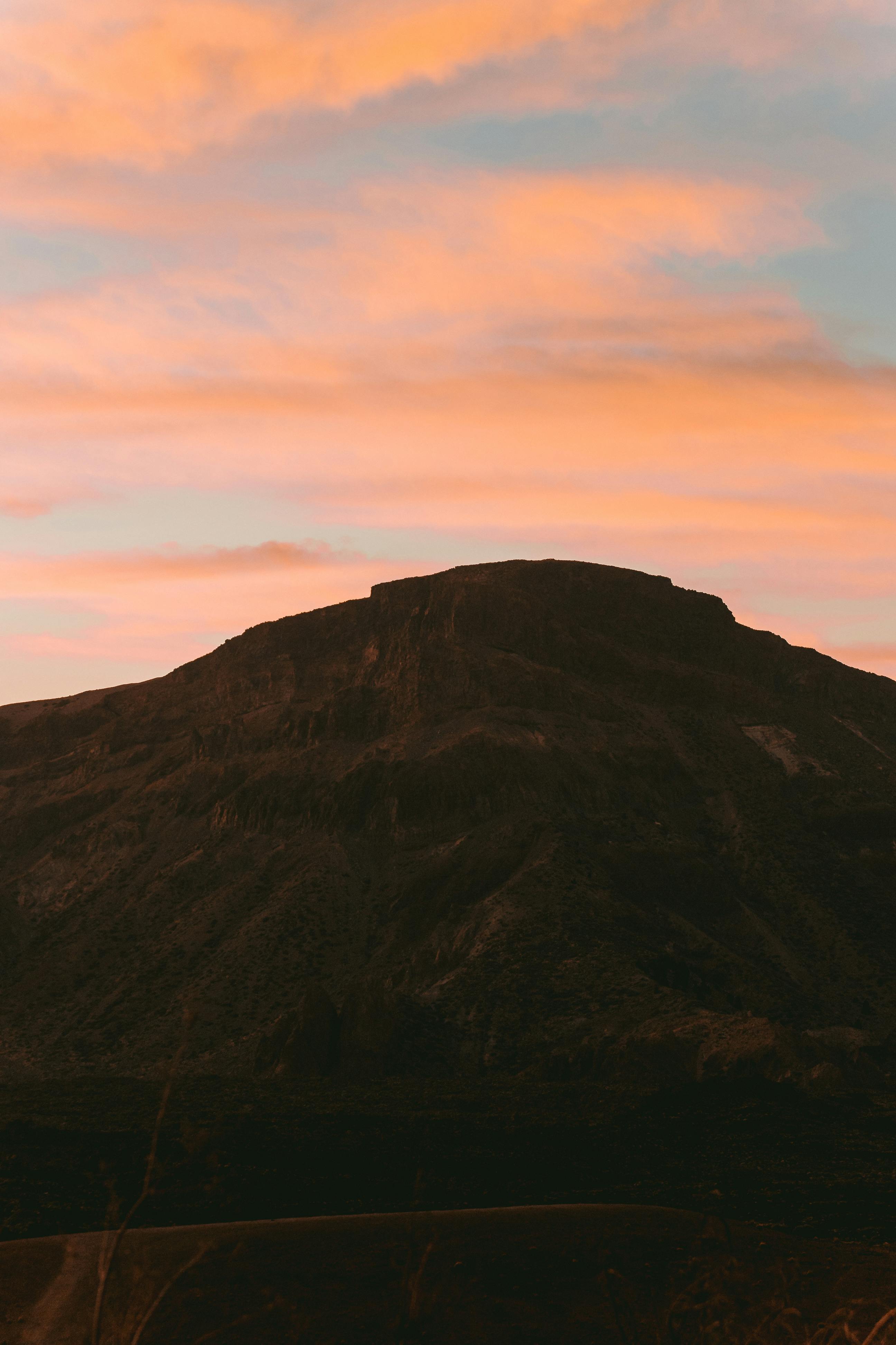 Shadowed Mountain at Dawn · Free Stock Photo