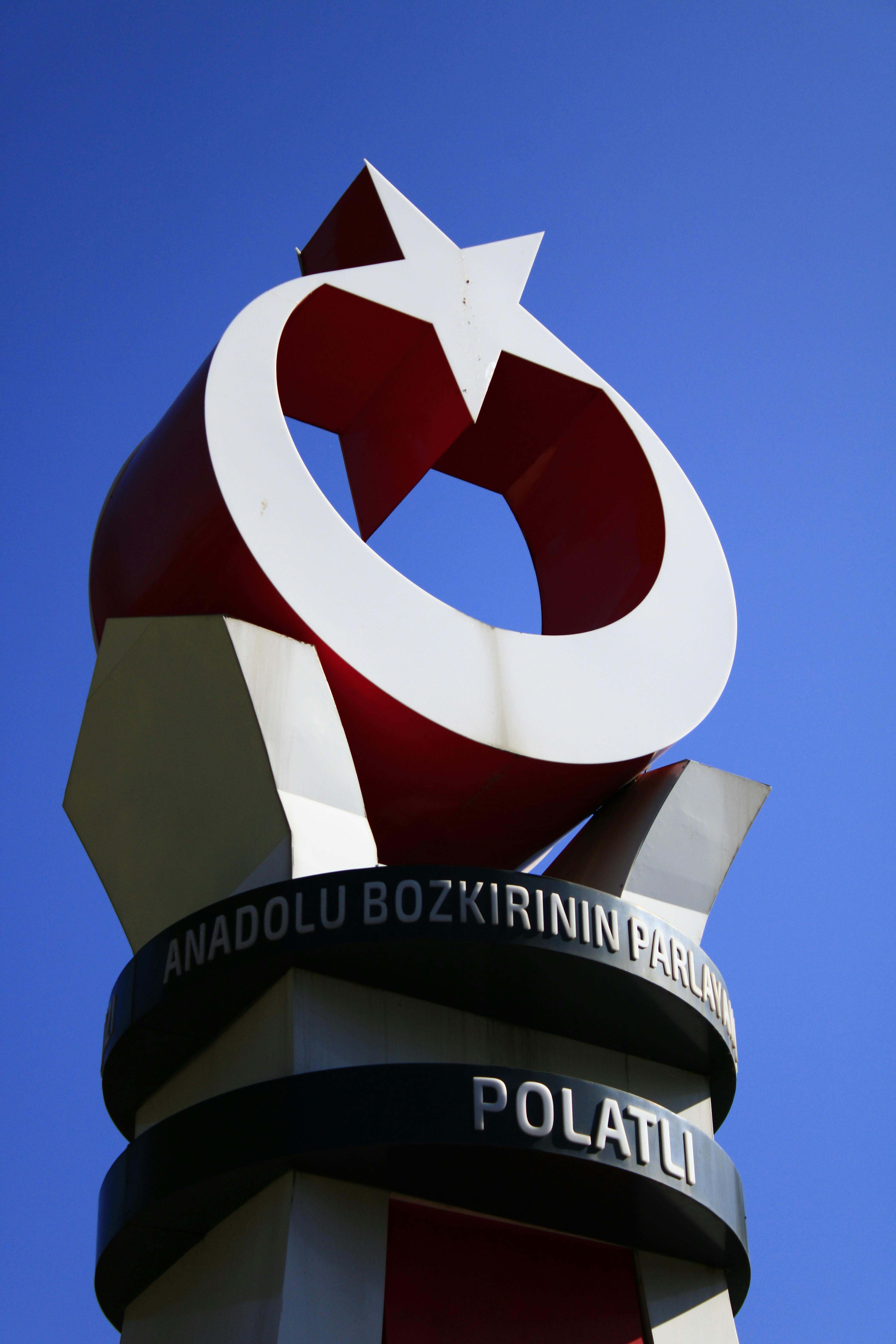 Close-up of a Statue with the Symbol of Turkey · Free Stock Photo