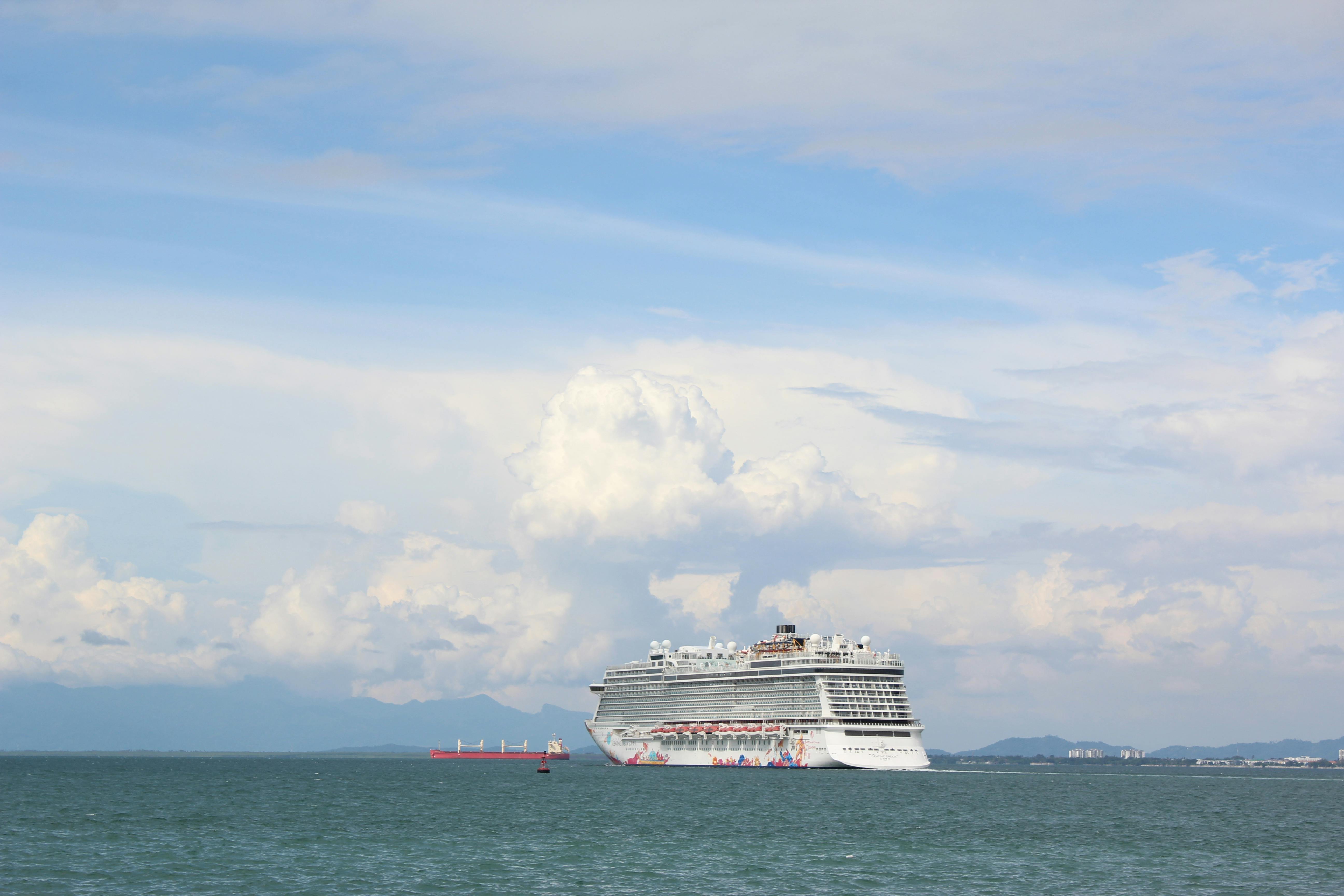 Clouds over a Sailing Cruise Ship · Free Stock Photo