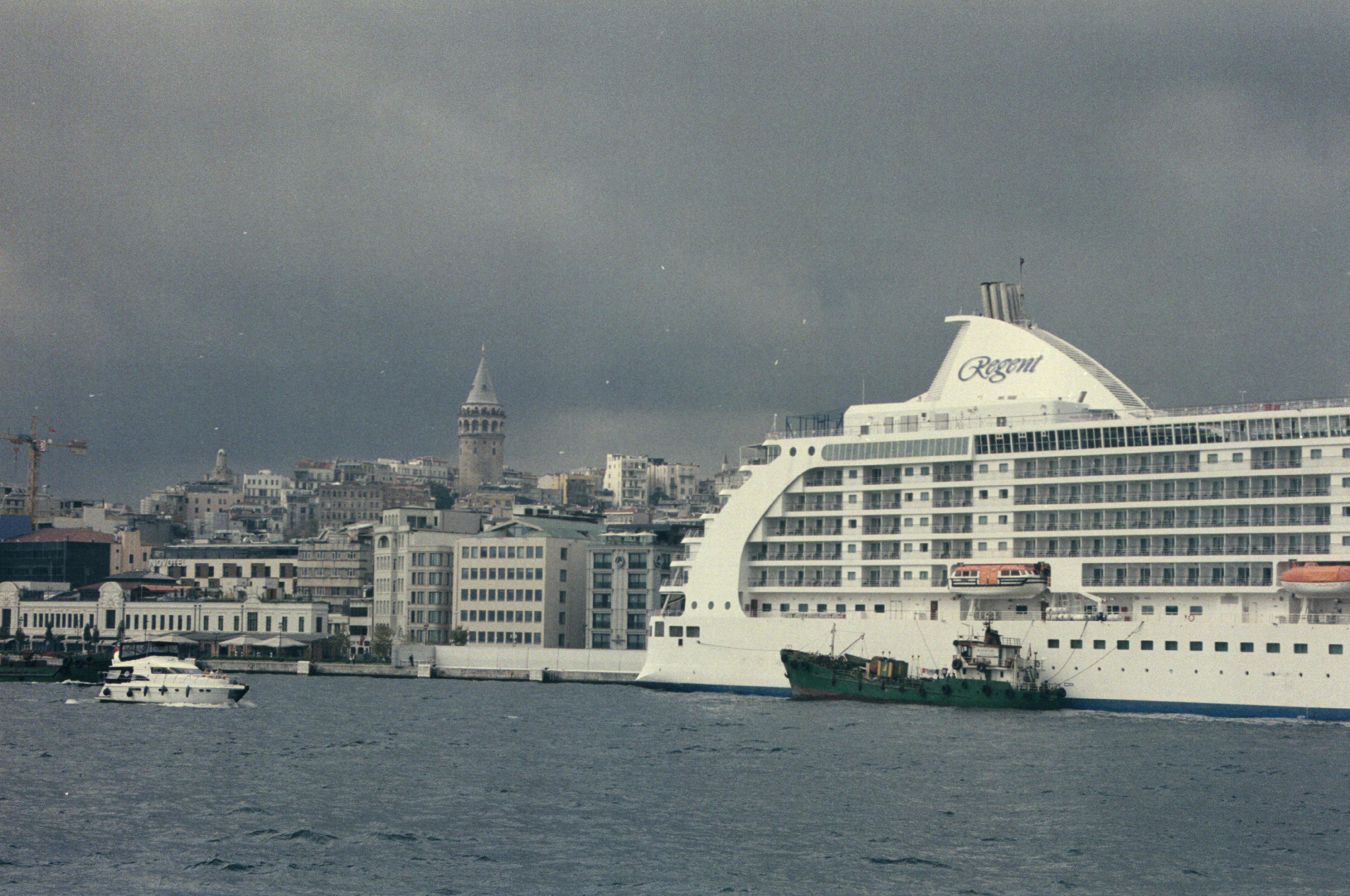 Regent Cruises Cruise Ship on Sea Shore in Istanbul · Free Stock Photo