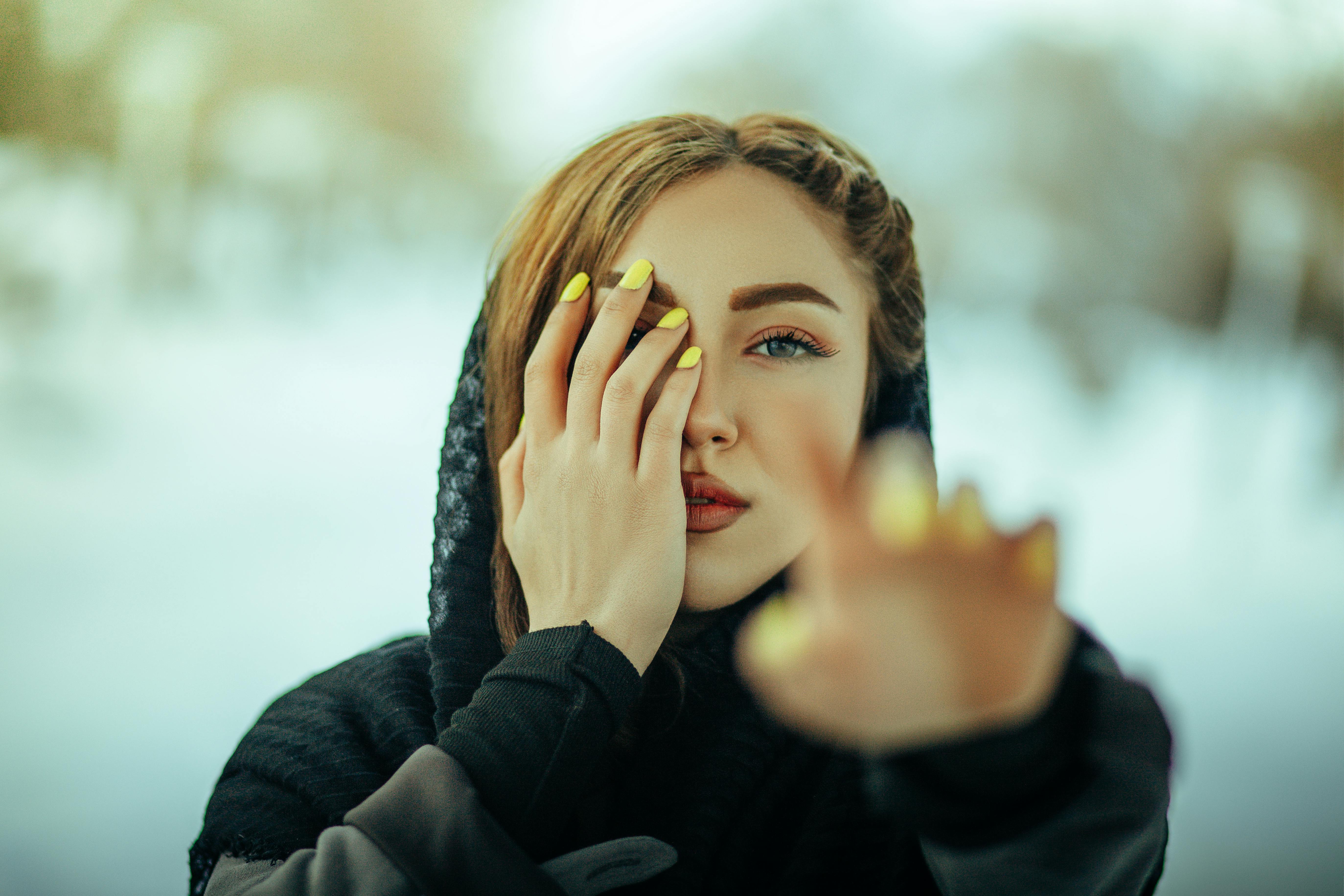 Woman Covering Face · Free Stock Photo