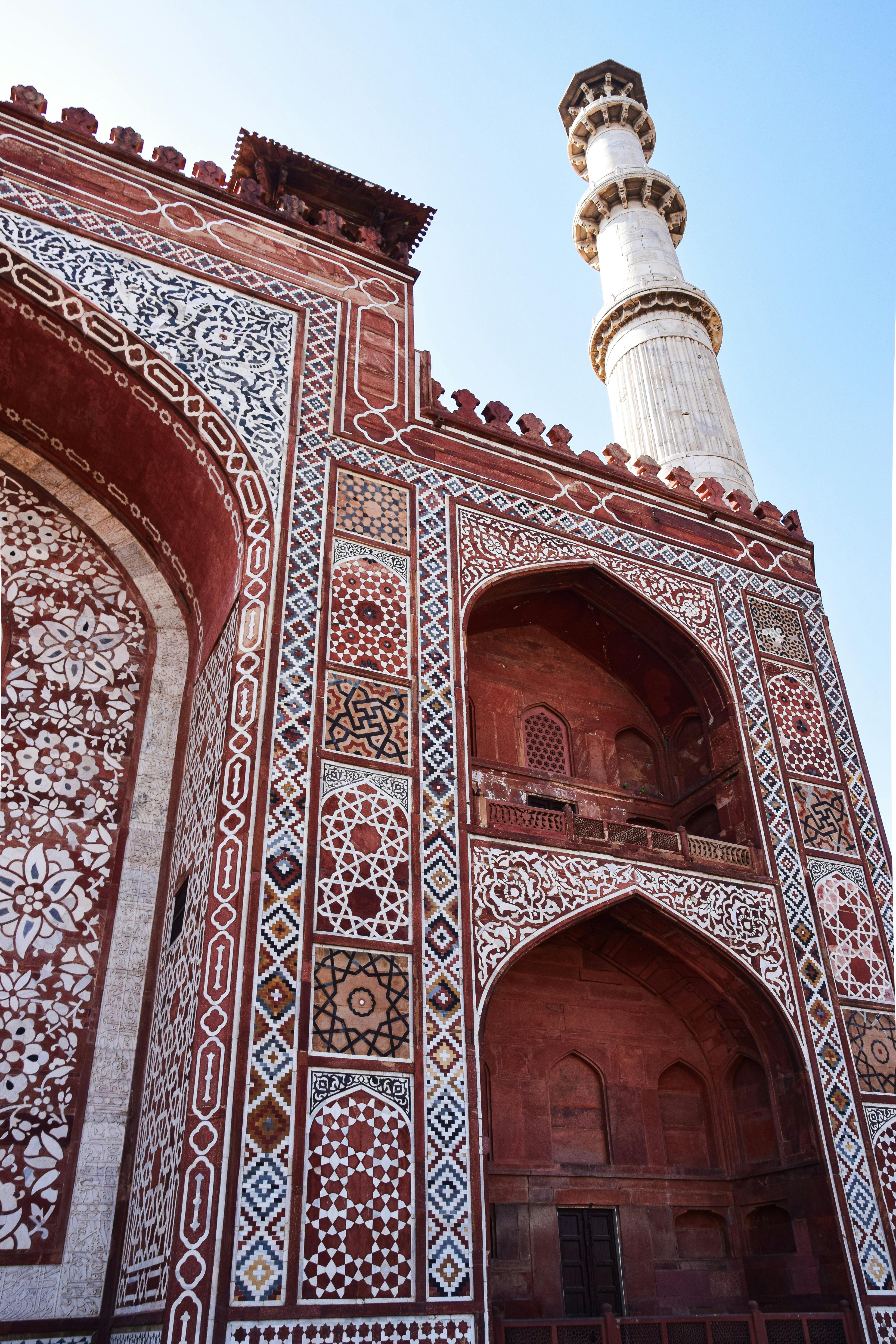 Dargal Hazratbal Shrine Dome and Tower behind Gap in Wall · Free Stock ...