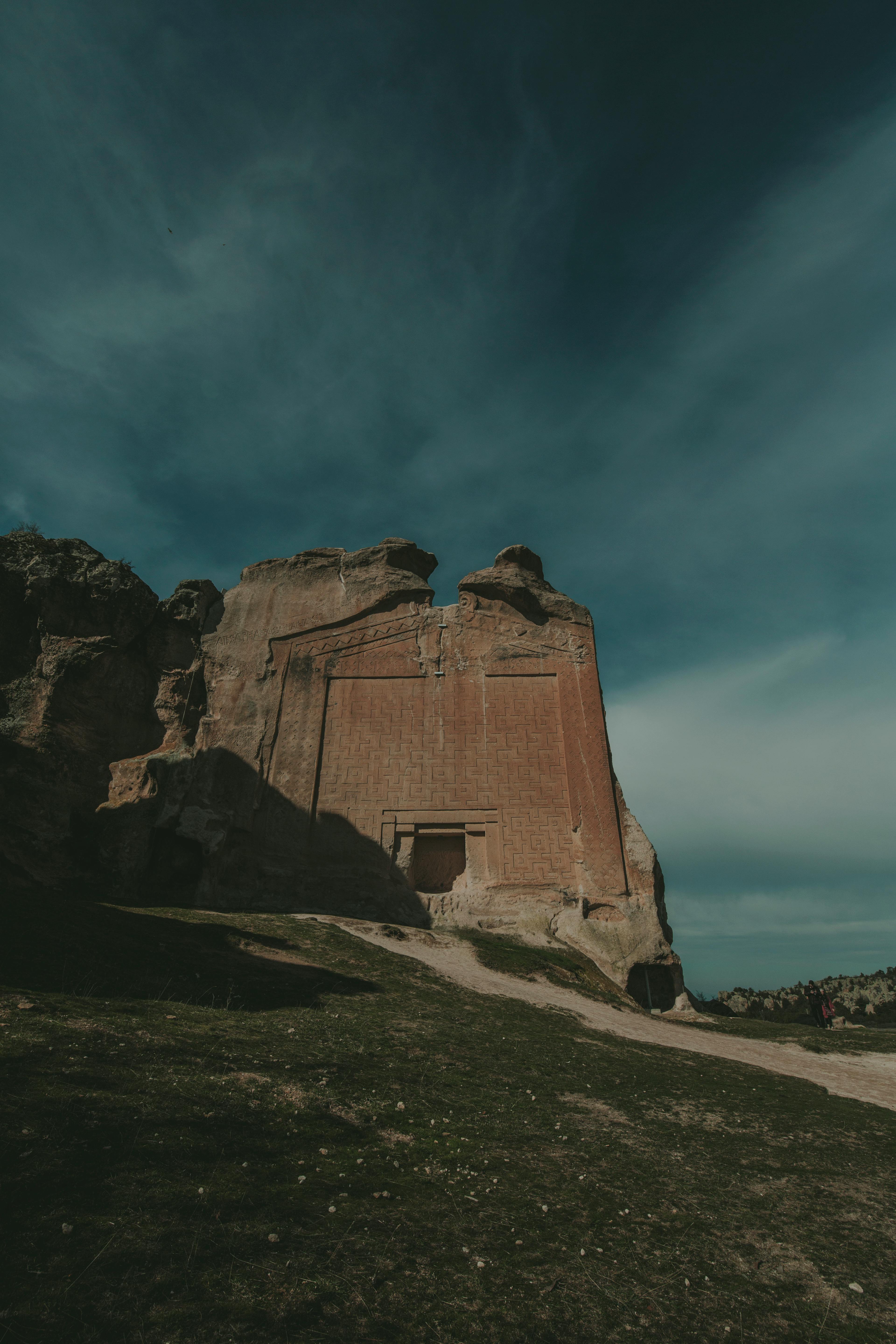 Ancient Rock Relief Midas Monument in Yazili Turkey · Free Stock Photo
