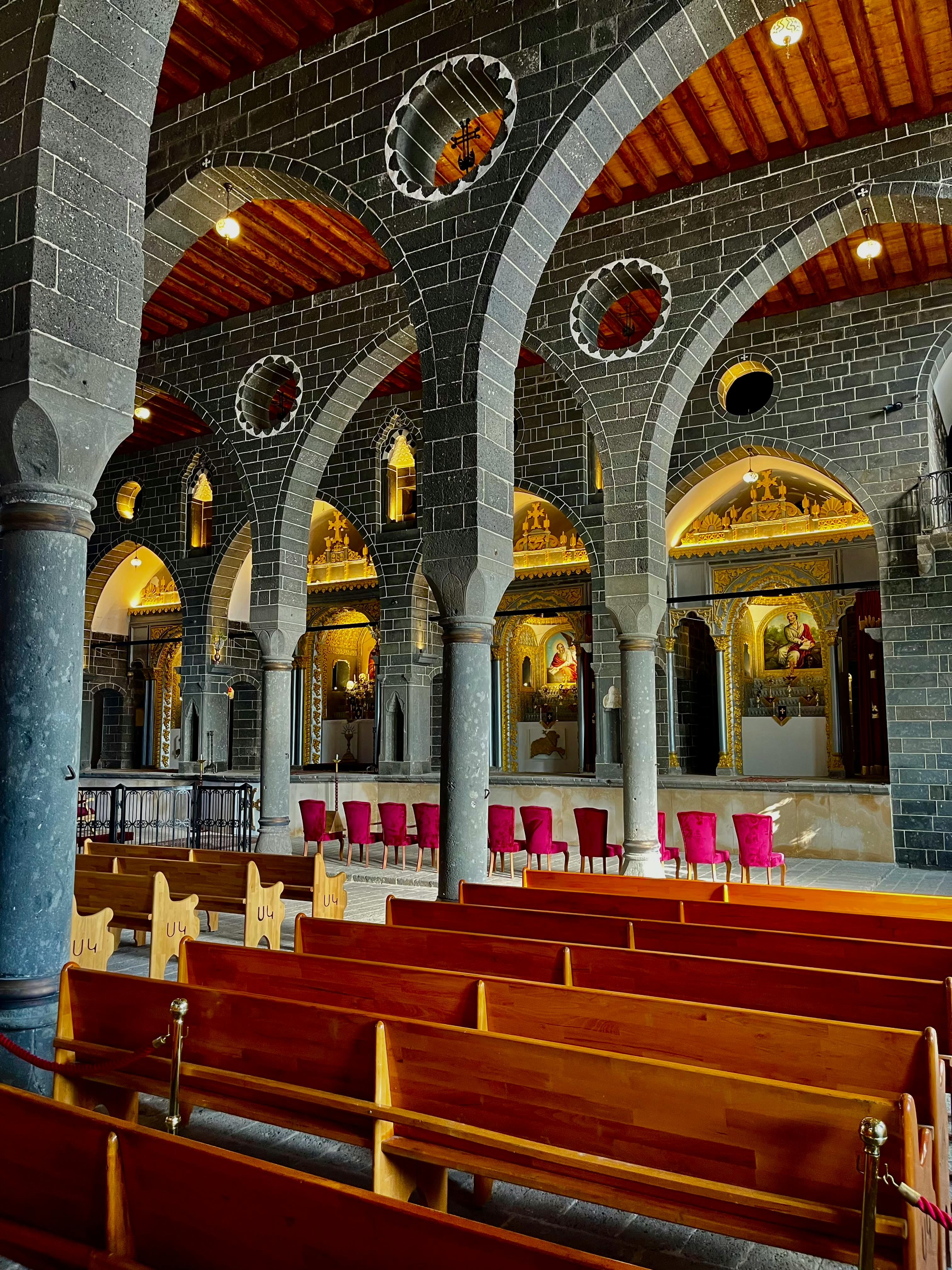 Brown Wooden Church Bench Near White Painted Wall · Free Stock Photo