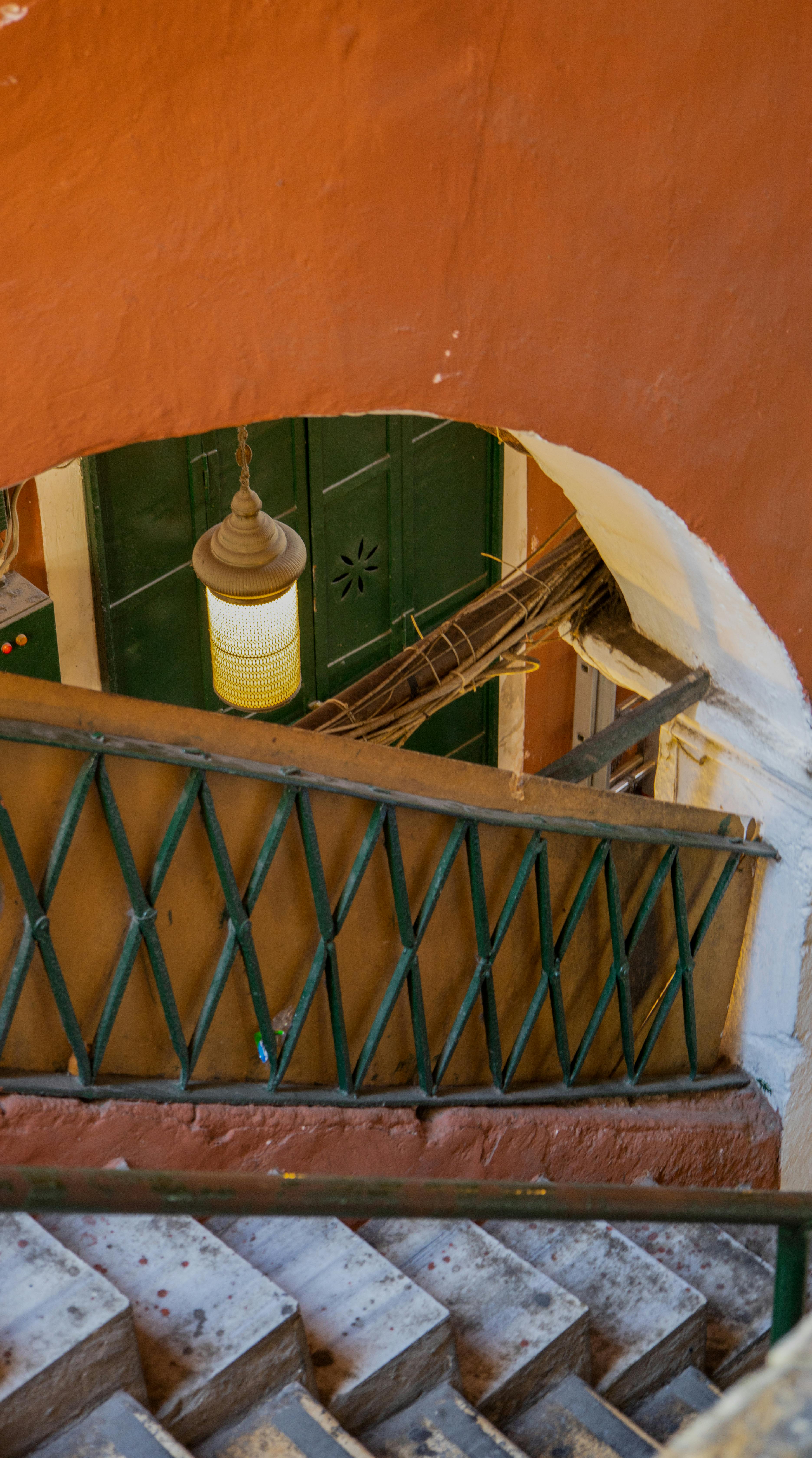 Arch over the Staircase Railing · Free Stock Photo
