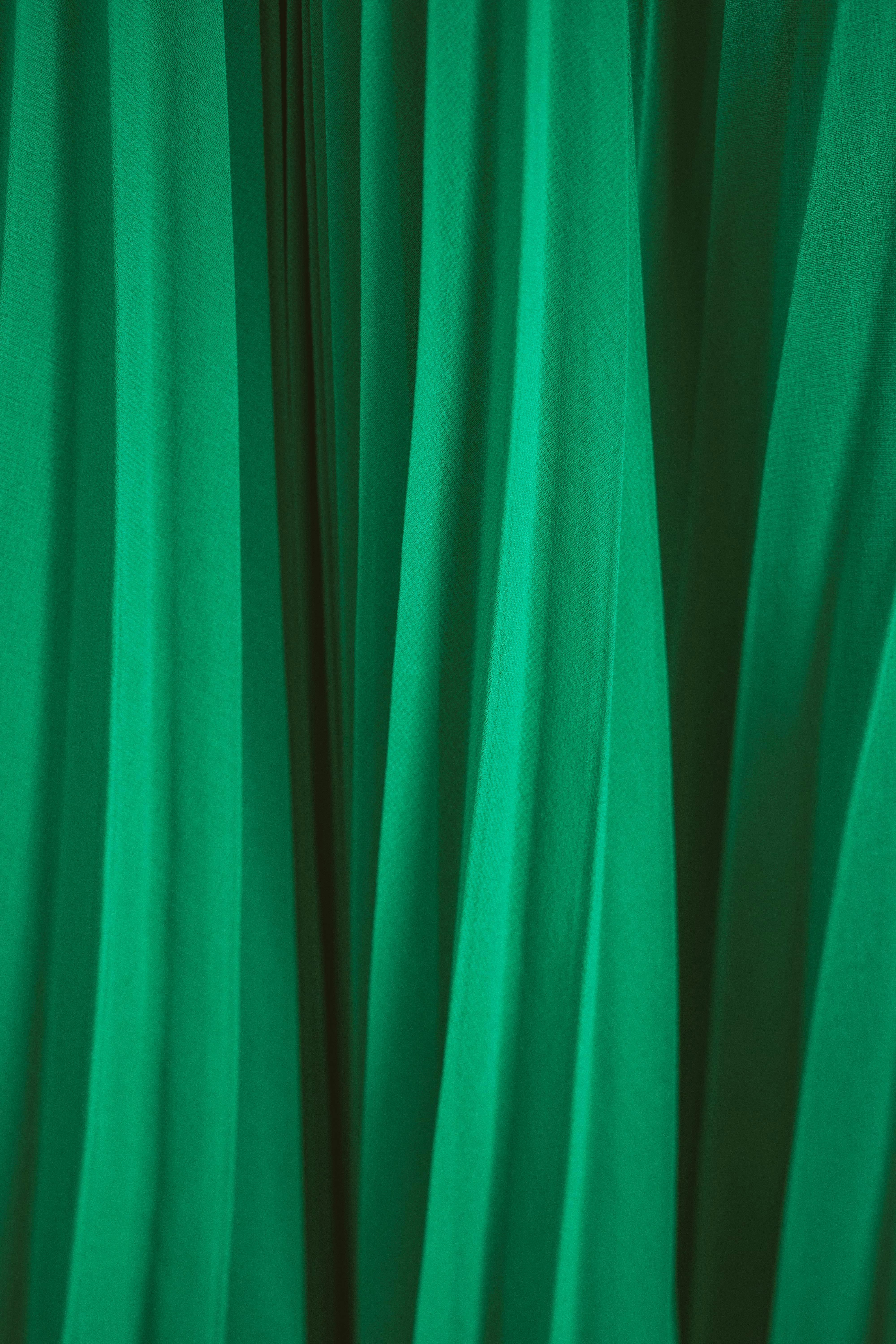 Decorative Green Drapery · Free Stock Photo