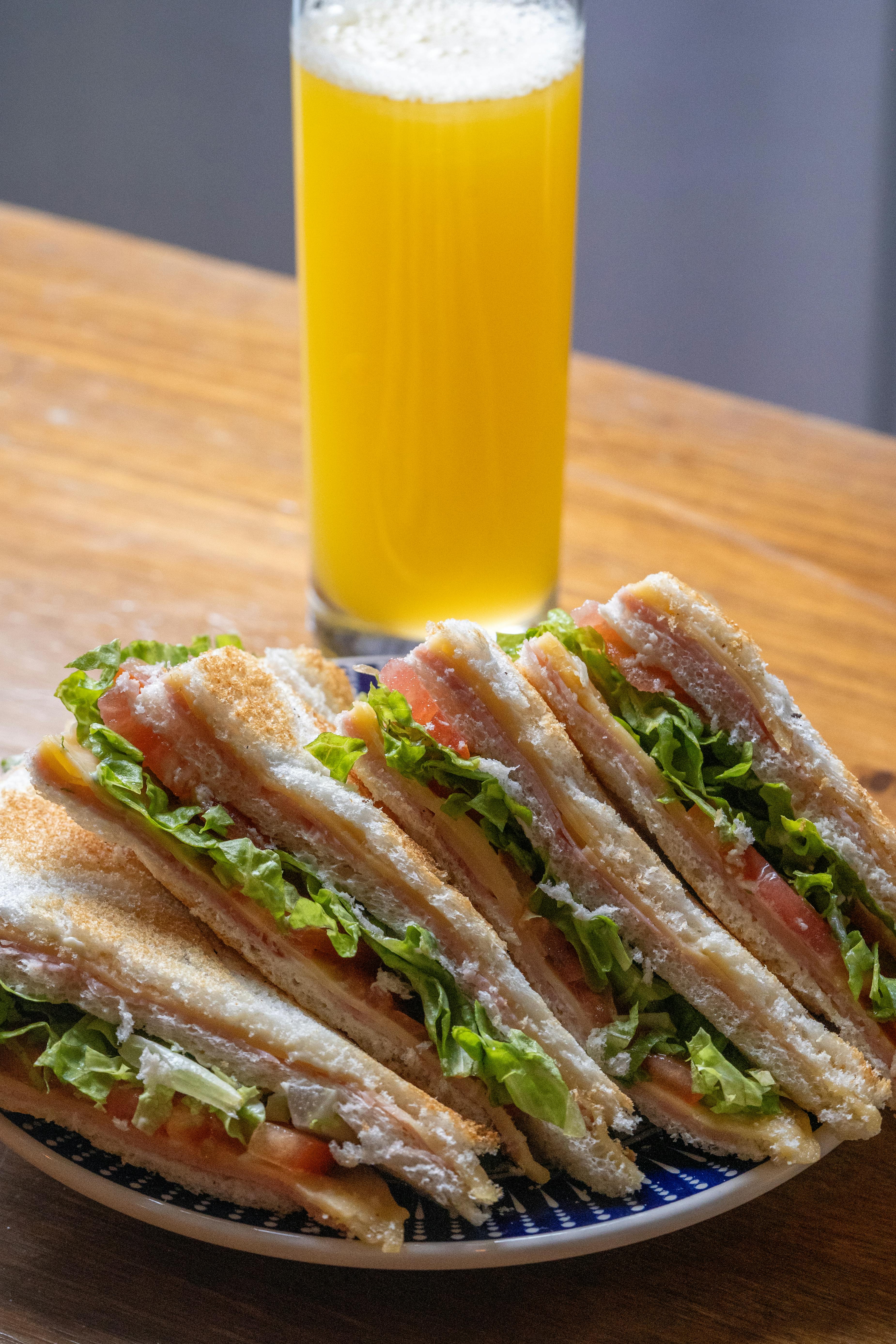 BLT Sandwiches in Close Up · Free Stock Photo