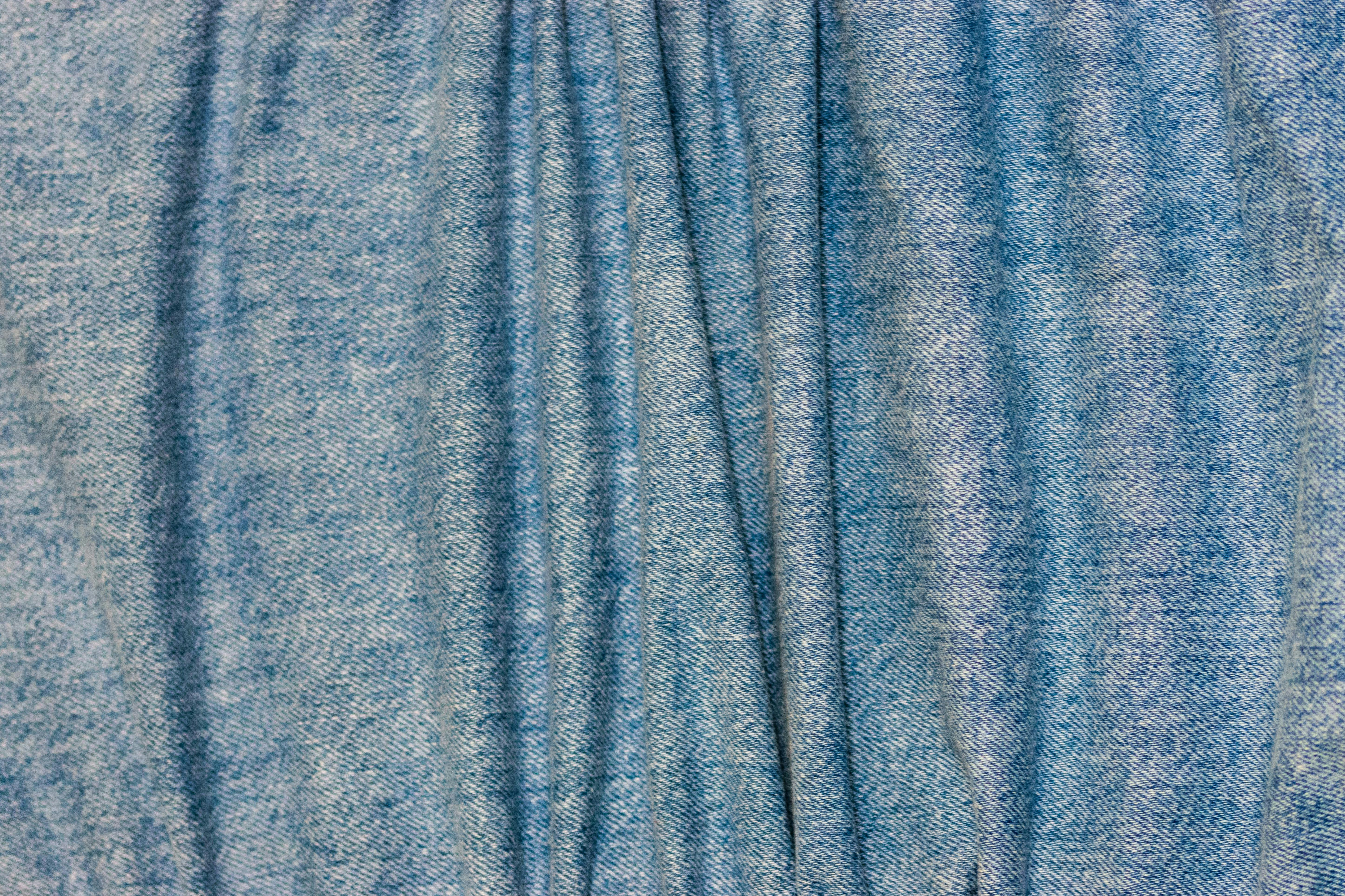 Blue Denim Textile · Free Stock Photo
