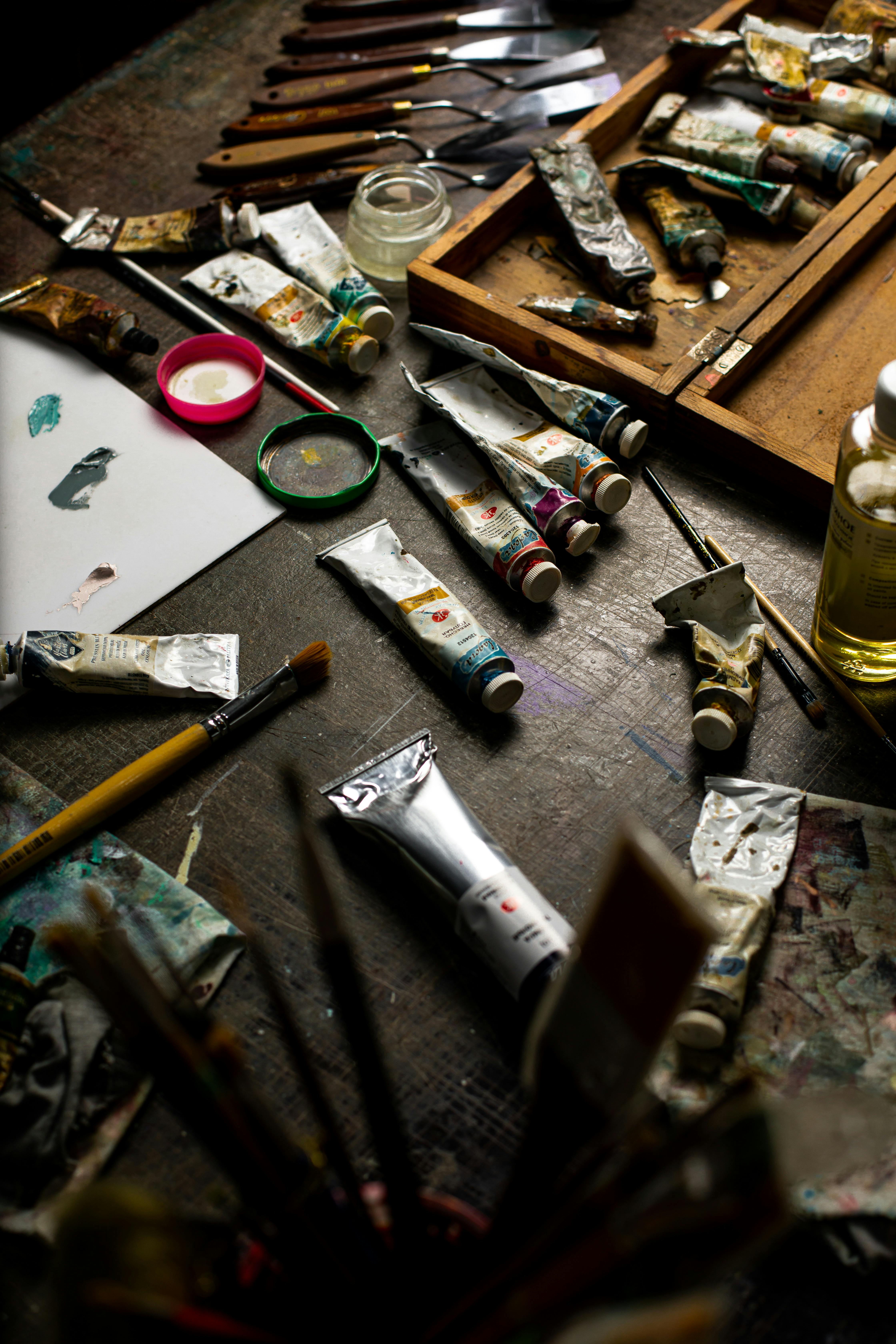 Supplies in Art Studio · Free Stock Photo
