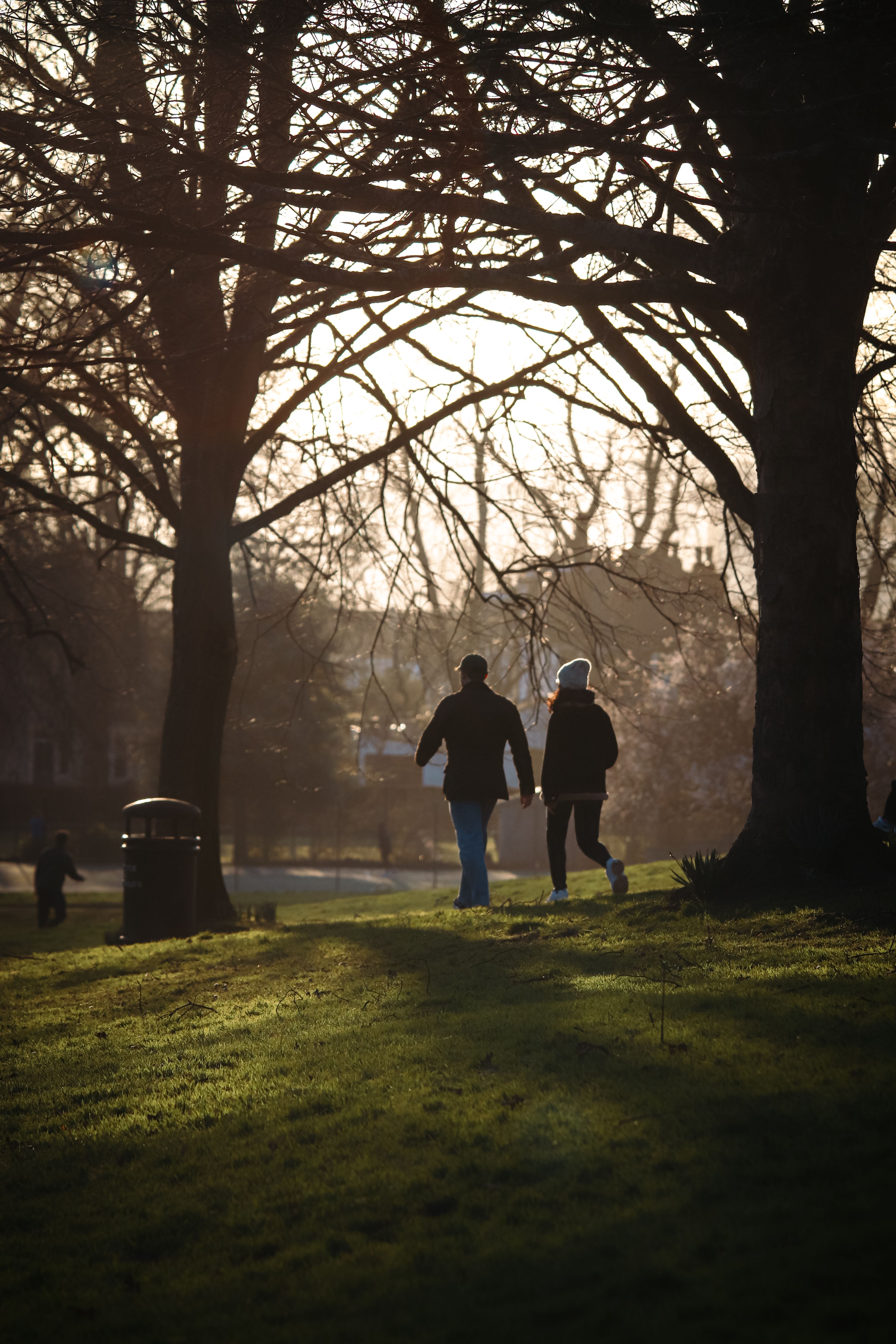 People Walking in a Park in Cold Weather · Free Stock Photo