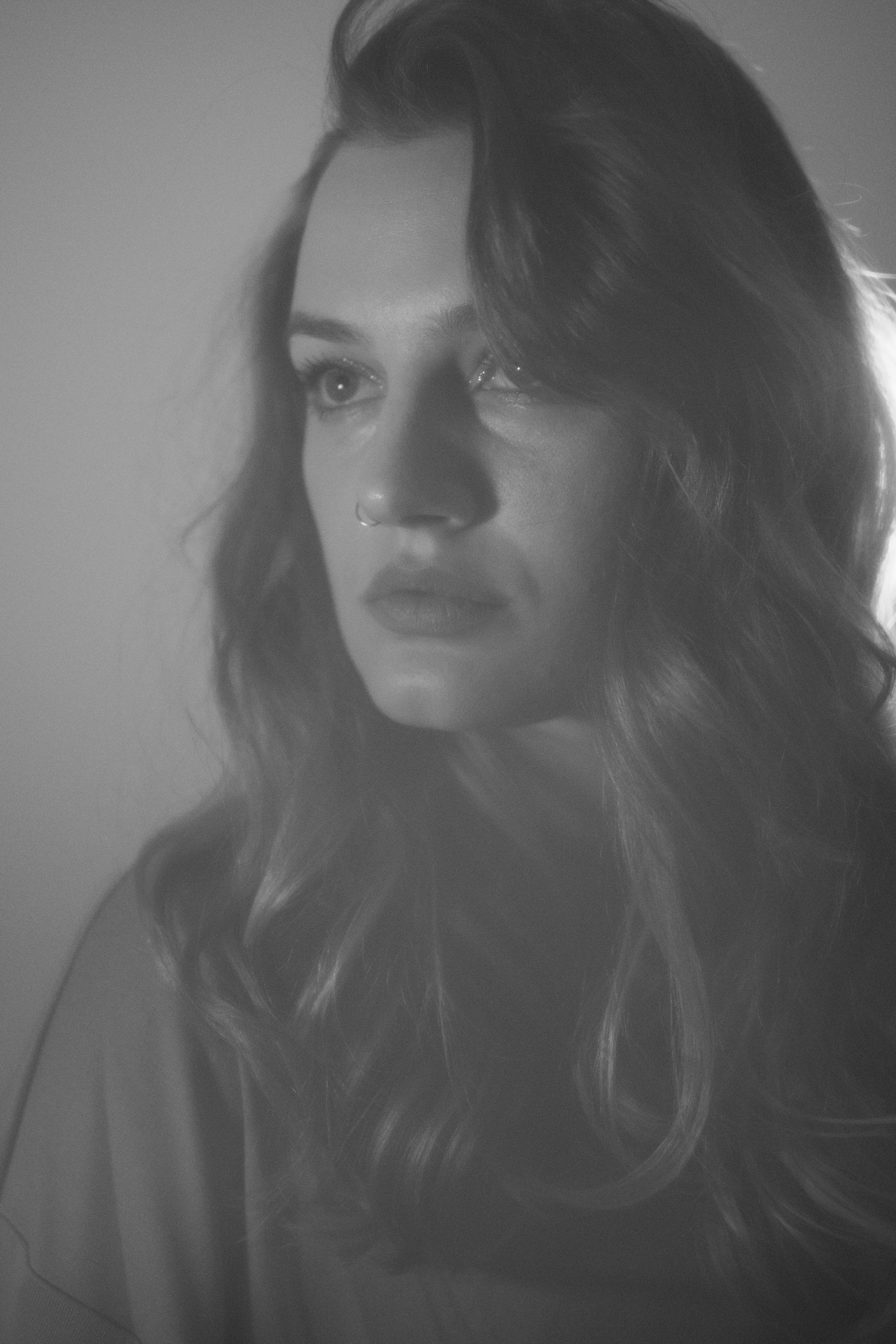 Gray Scale Photography of Woman · Free Stock Photo