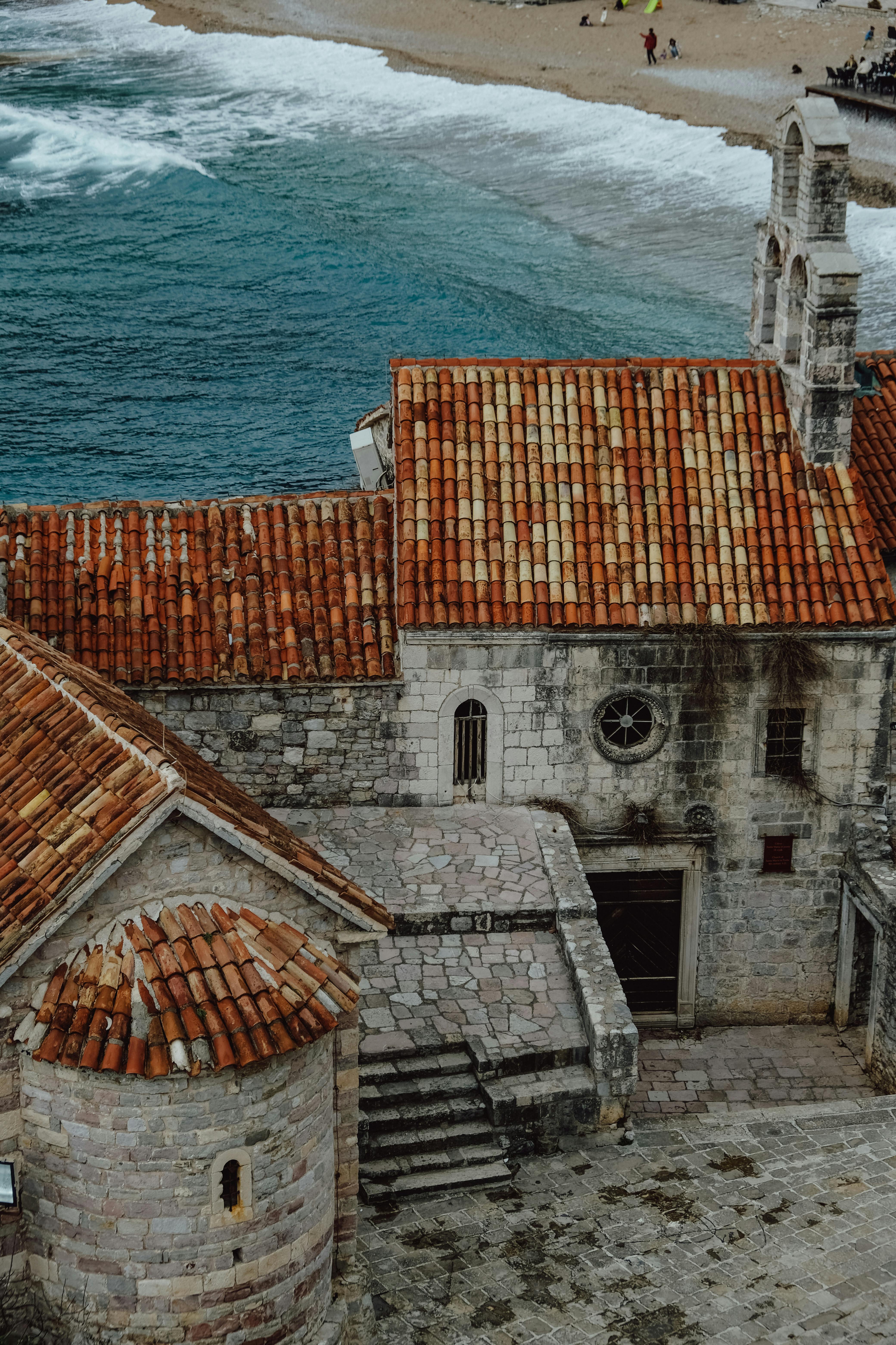 Santa Maria in Punta Church on a Seashore in Budva, Montenegro · Free ...