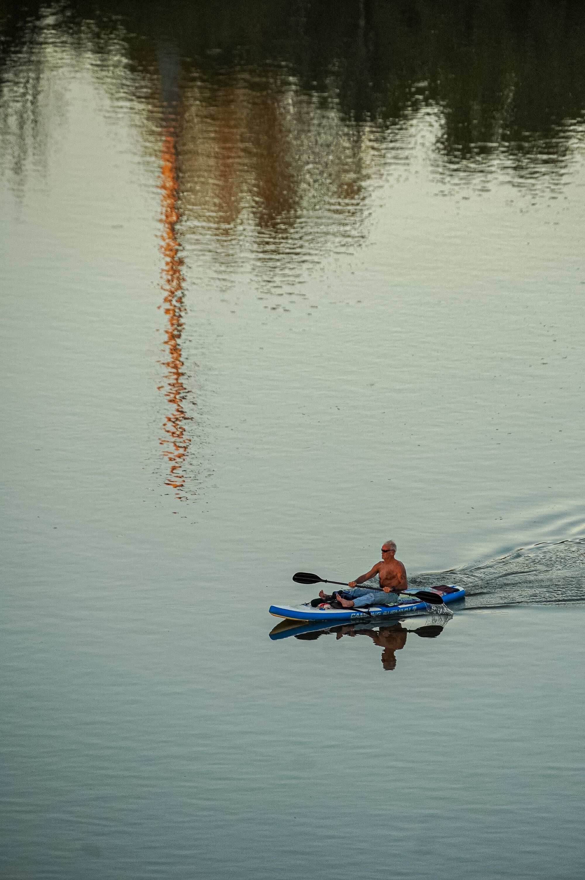 Man Kayaking in Lake · Free Stock Photo