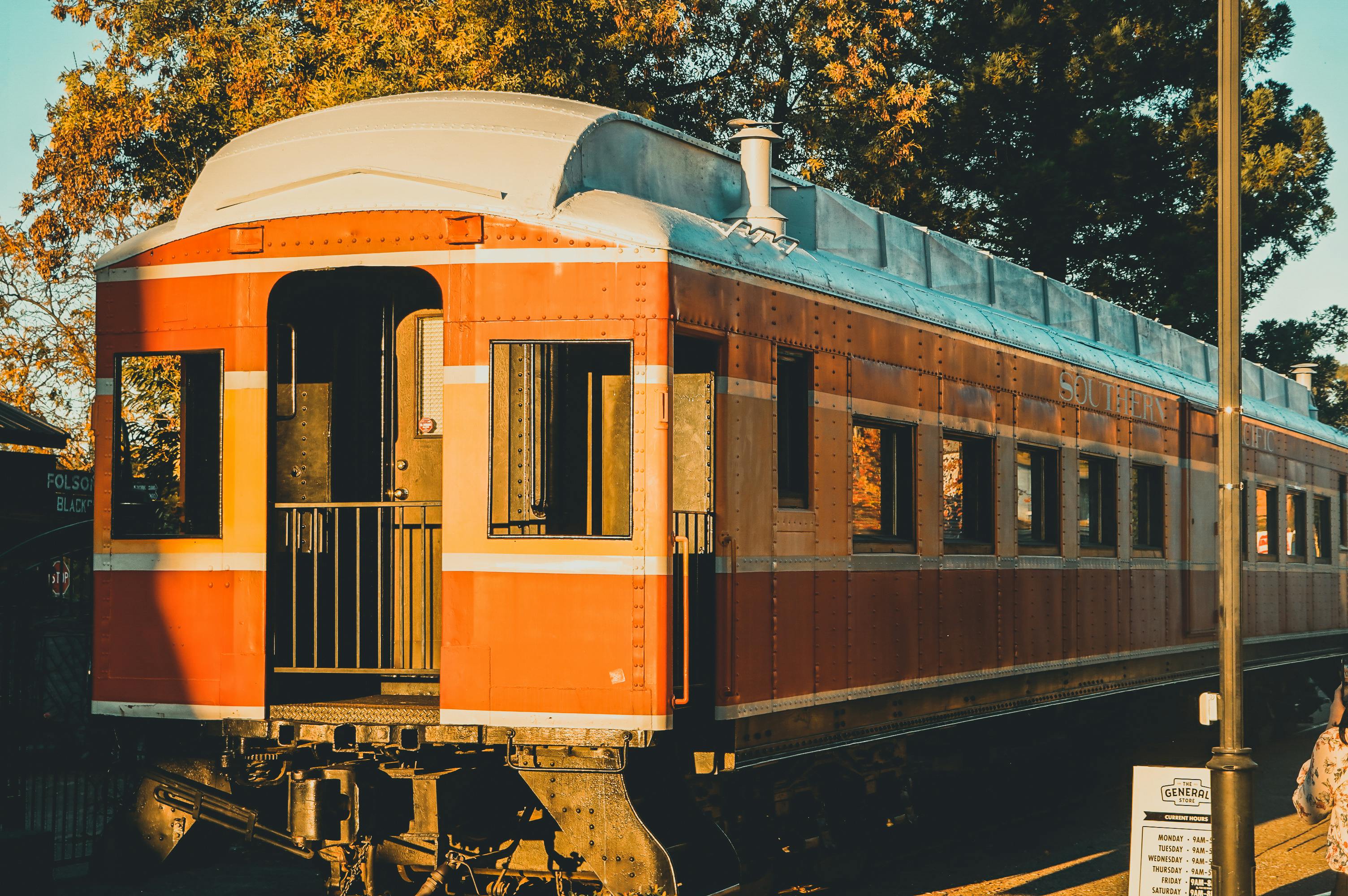 Vintage Railcar at Railroad Museum in Folsom · Free Stock Photo