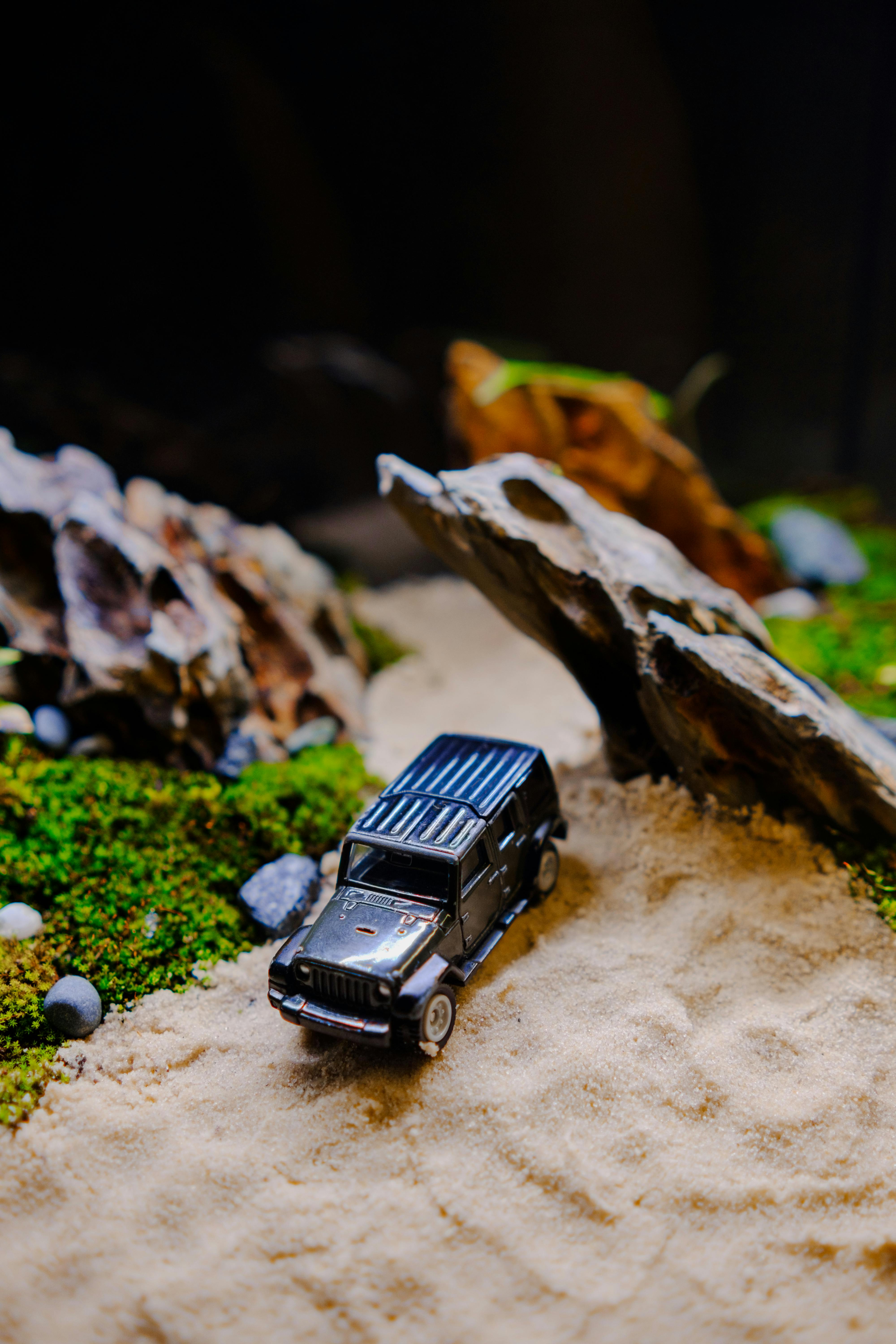 Miniature Jeep on Model · Free Stock Photo