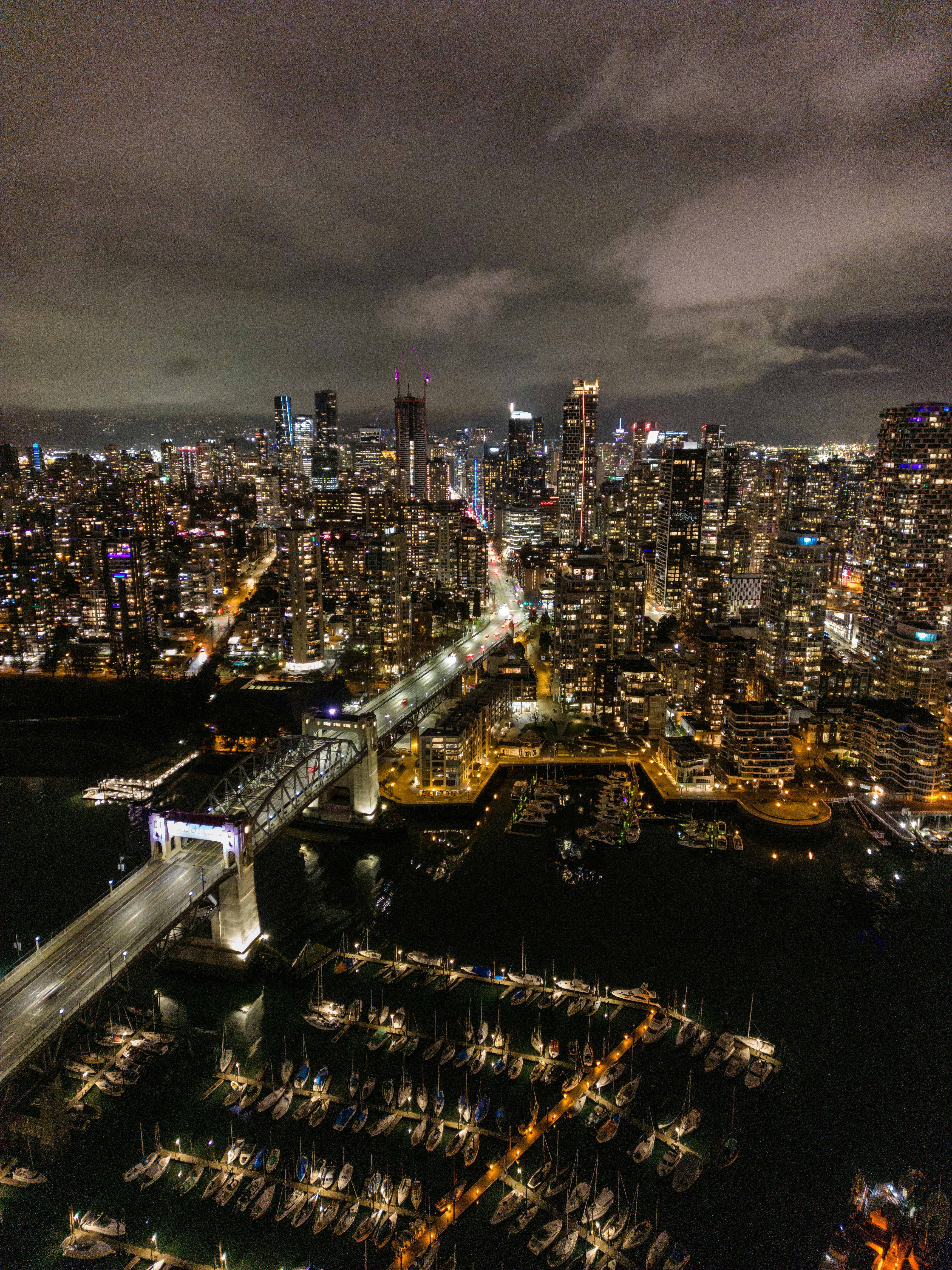 Vancouver Cityscape at Night · Free Stock Photo