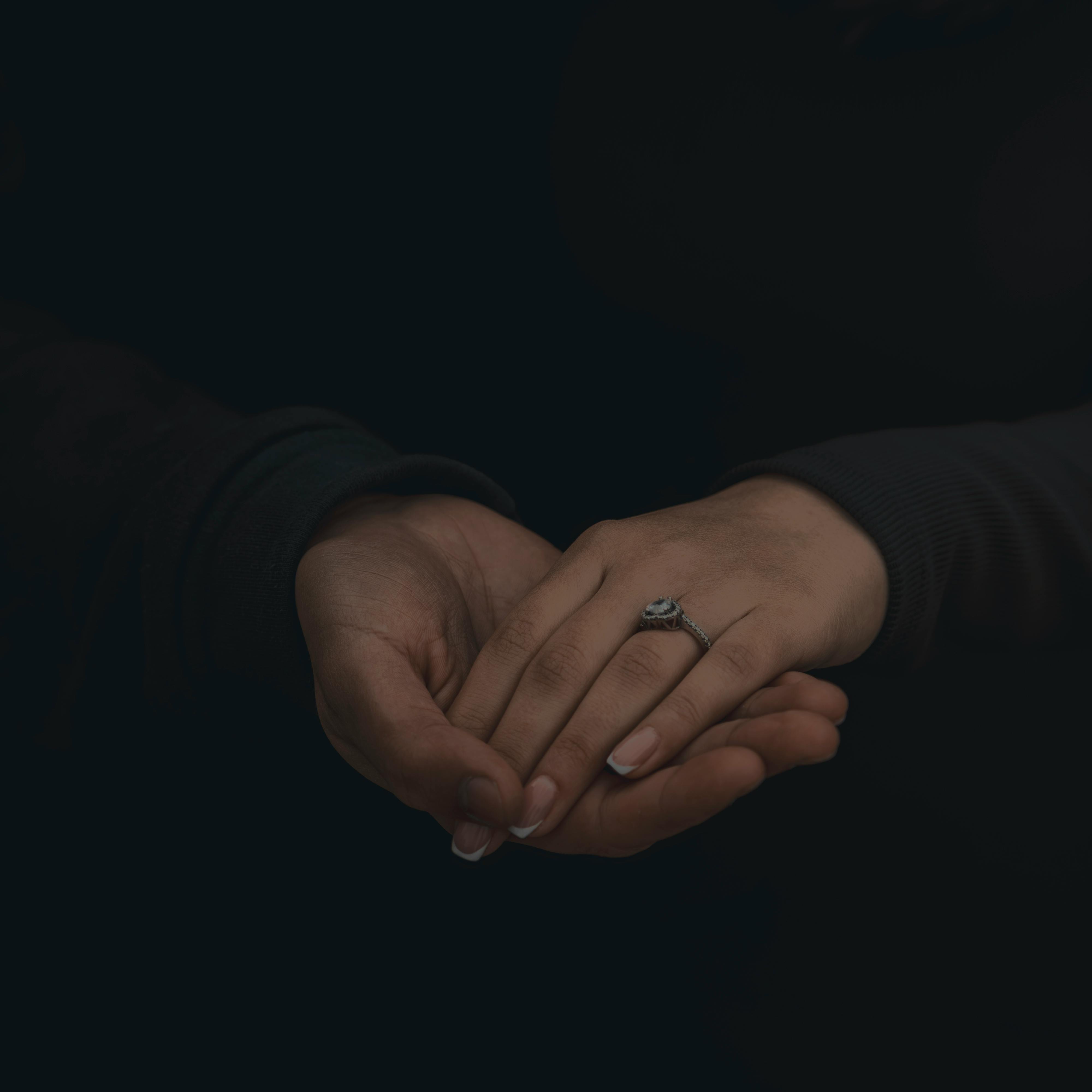 Two Person With Rings on Ring Fingers · Free Stock Photo