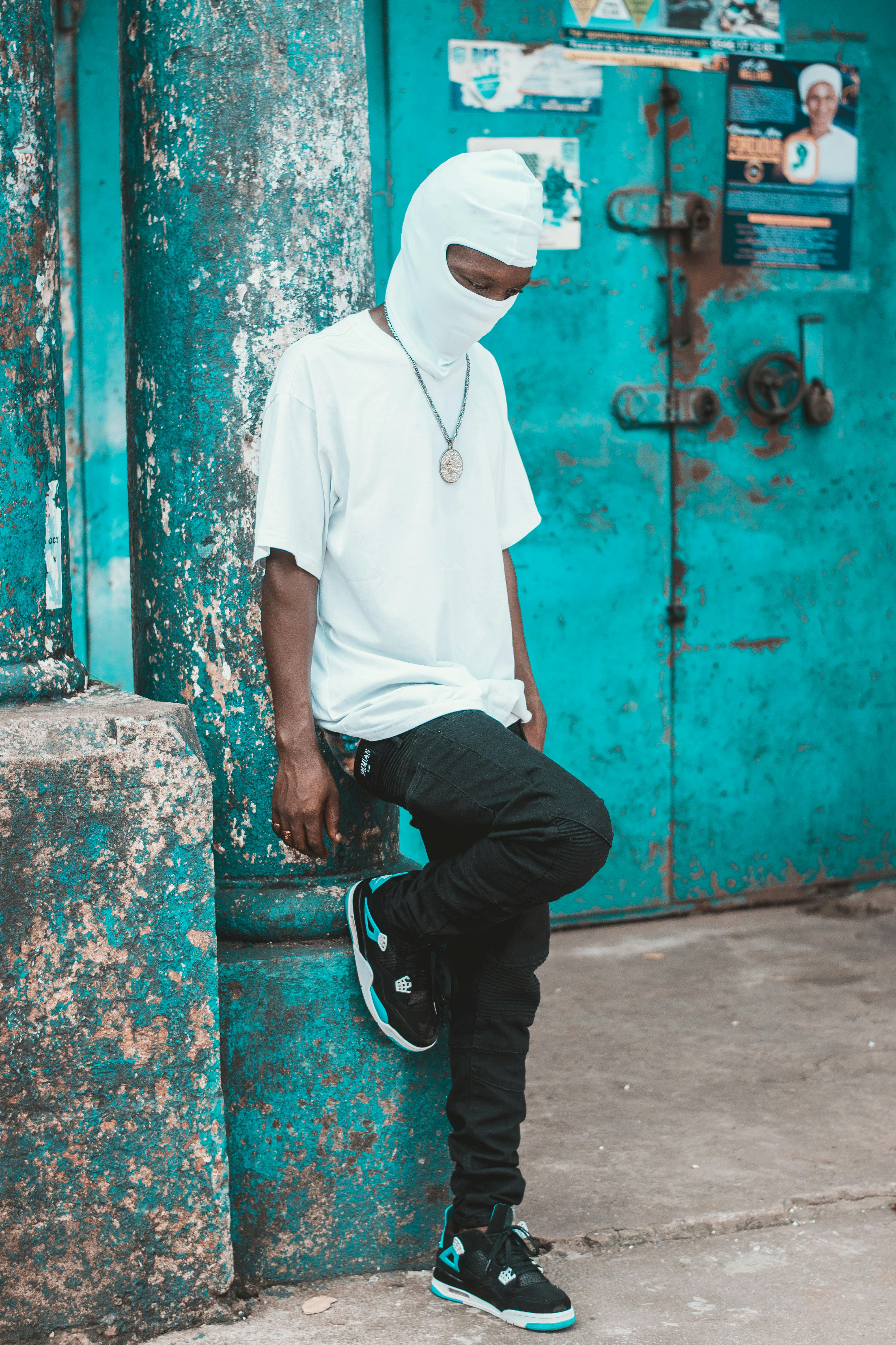 African Man Wearing Balaclava on a Street · Free Stock Photo