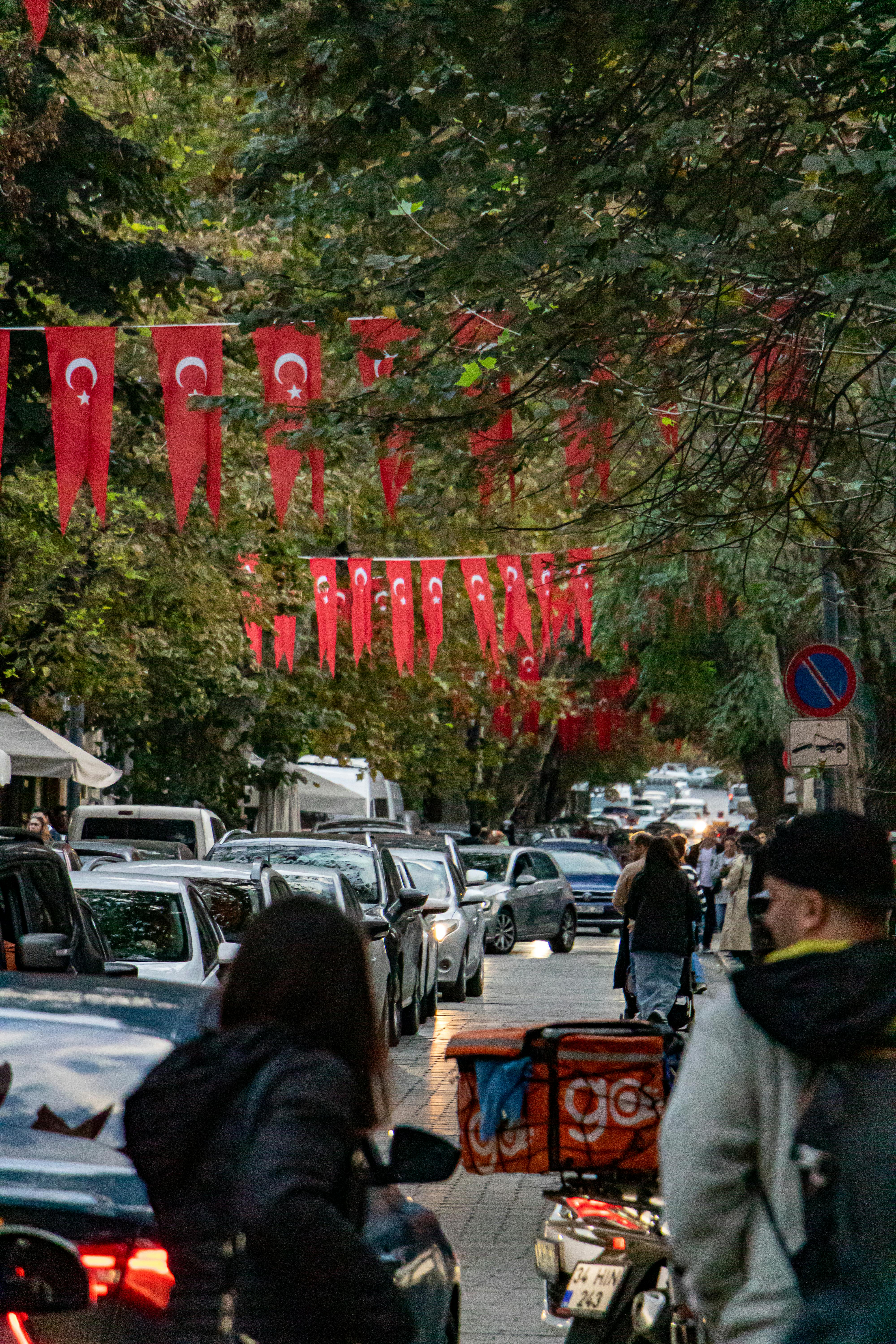 Turkish Flags over Street in City · Free Stock Photo