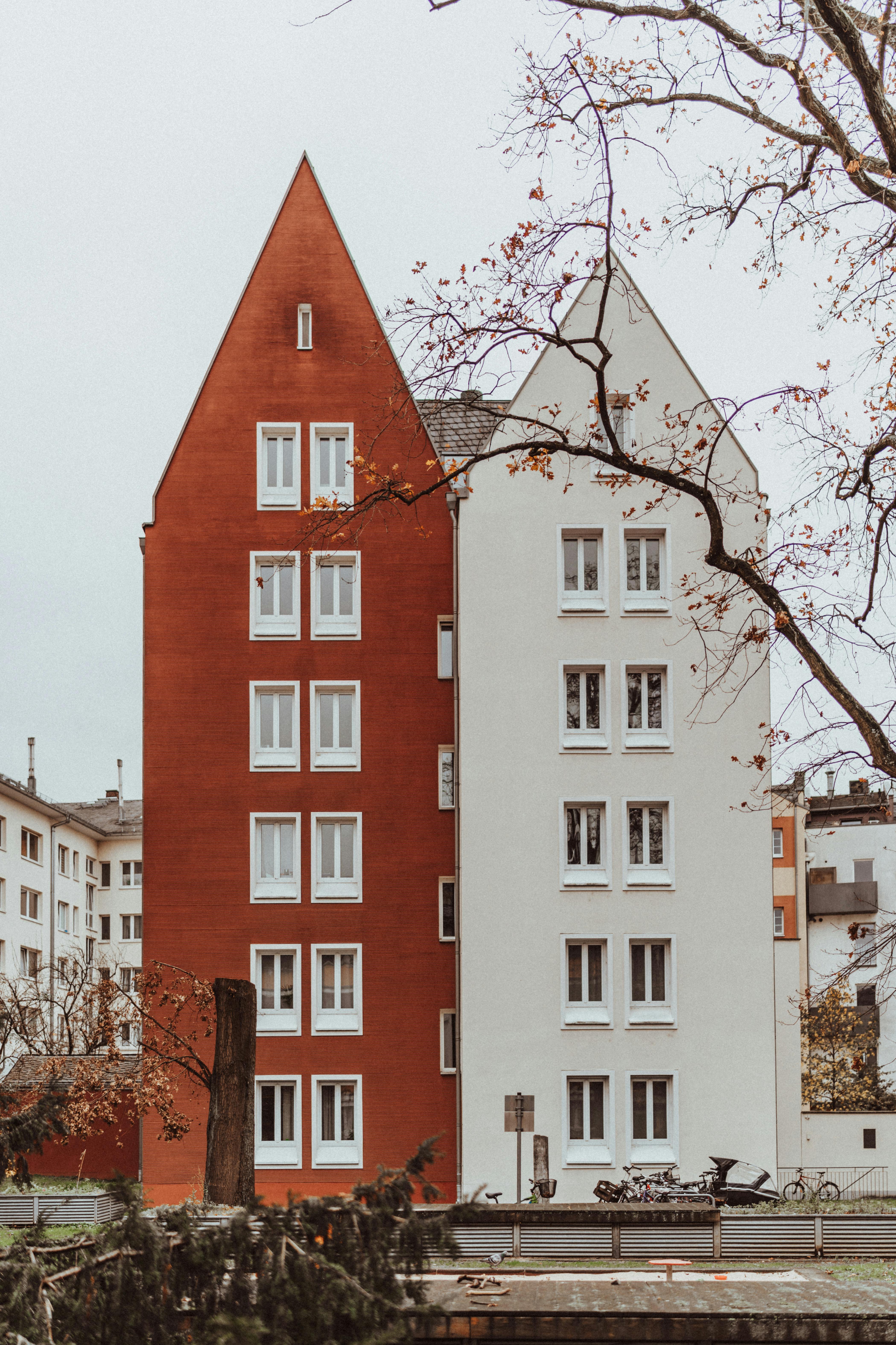 Traditional Townhouses in a German City · Free Stock Photo