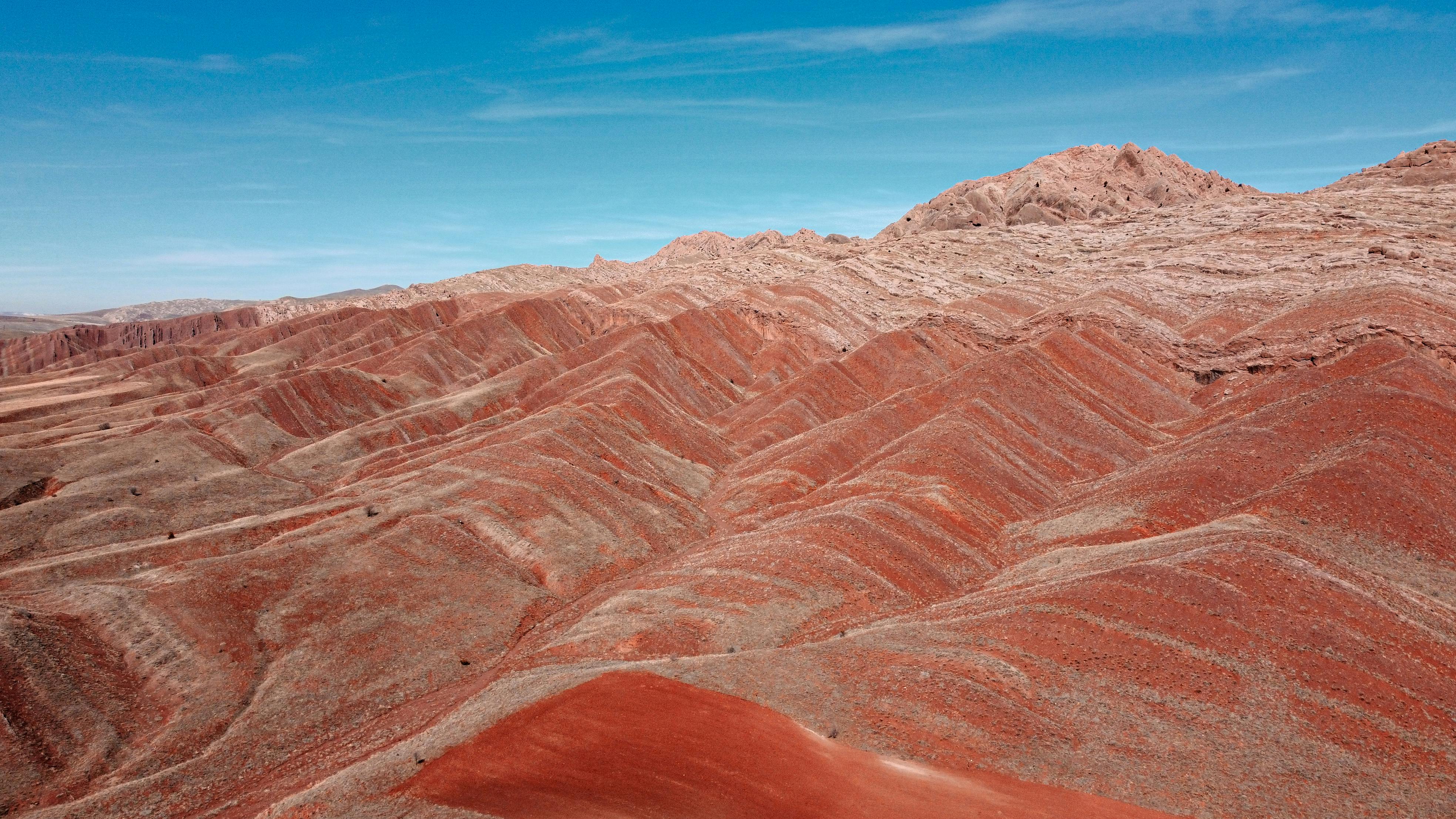 Arid, Barren Red Hills · Free Stock Photo