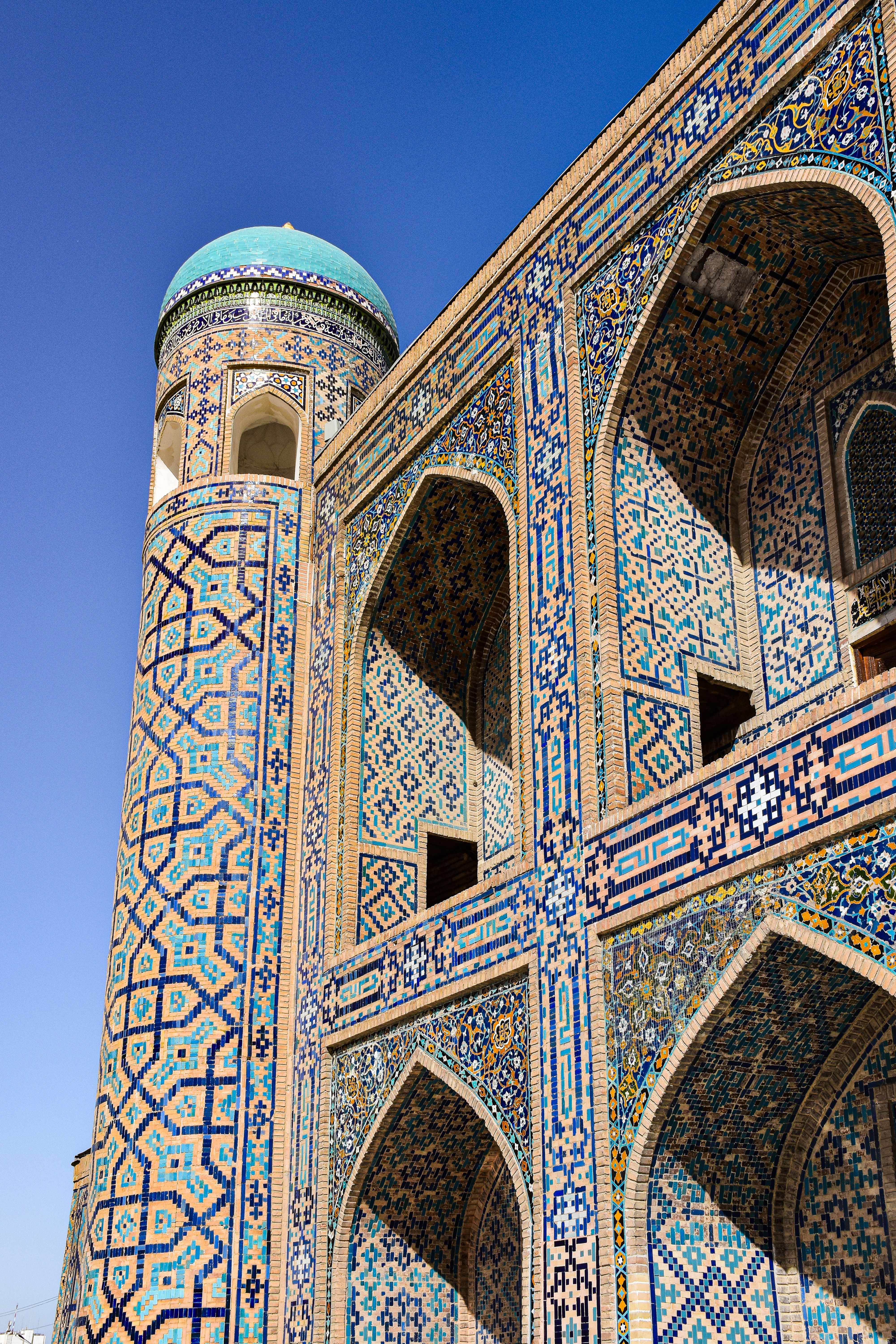 Mosaic Facade of Tilya Kori Madrasa · Free Stock Photo