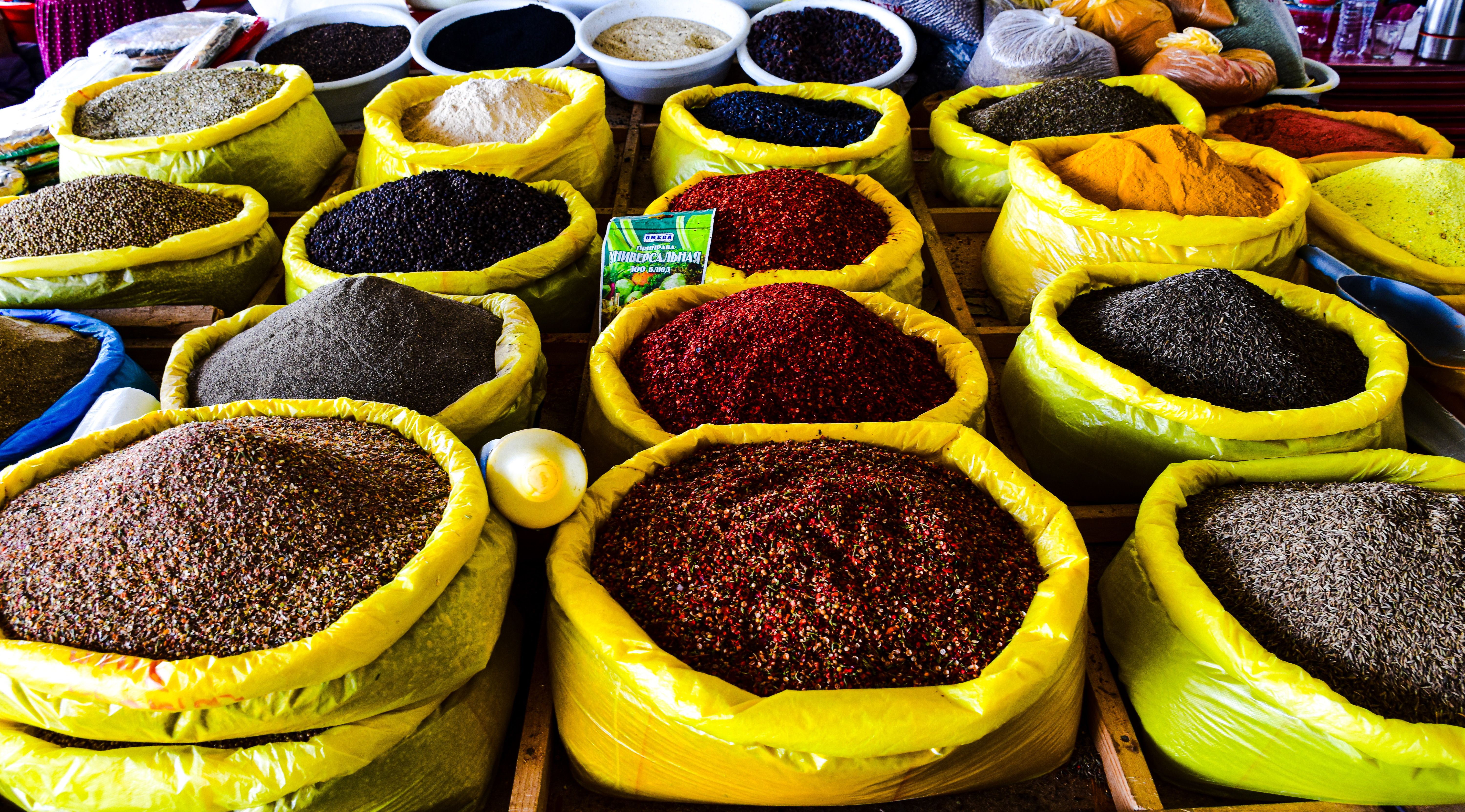 A display of different types of spices and herbs · Free Stock Photo