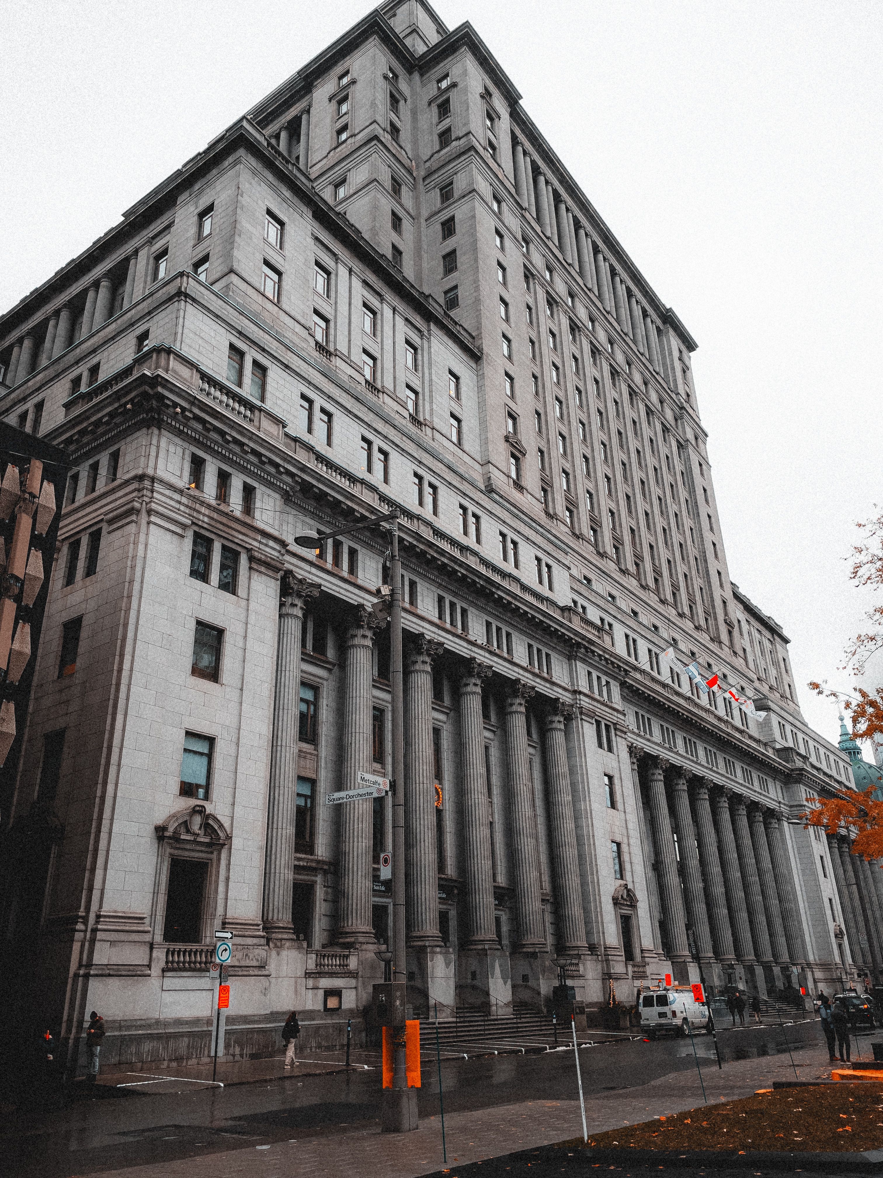 Facade of the Sun Life Building in Montreal, Quebec, Canada · Free ...