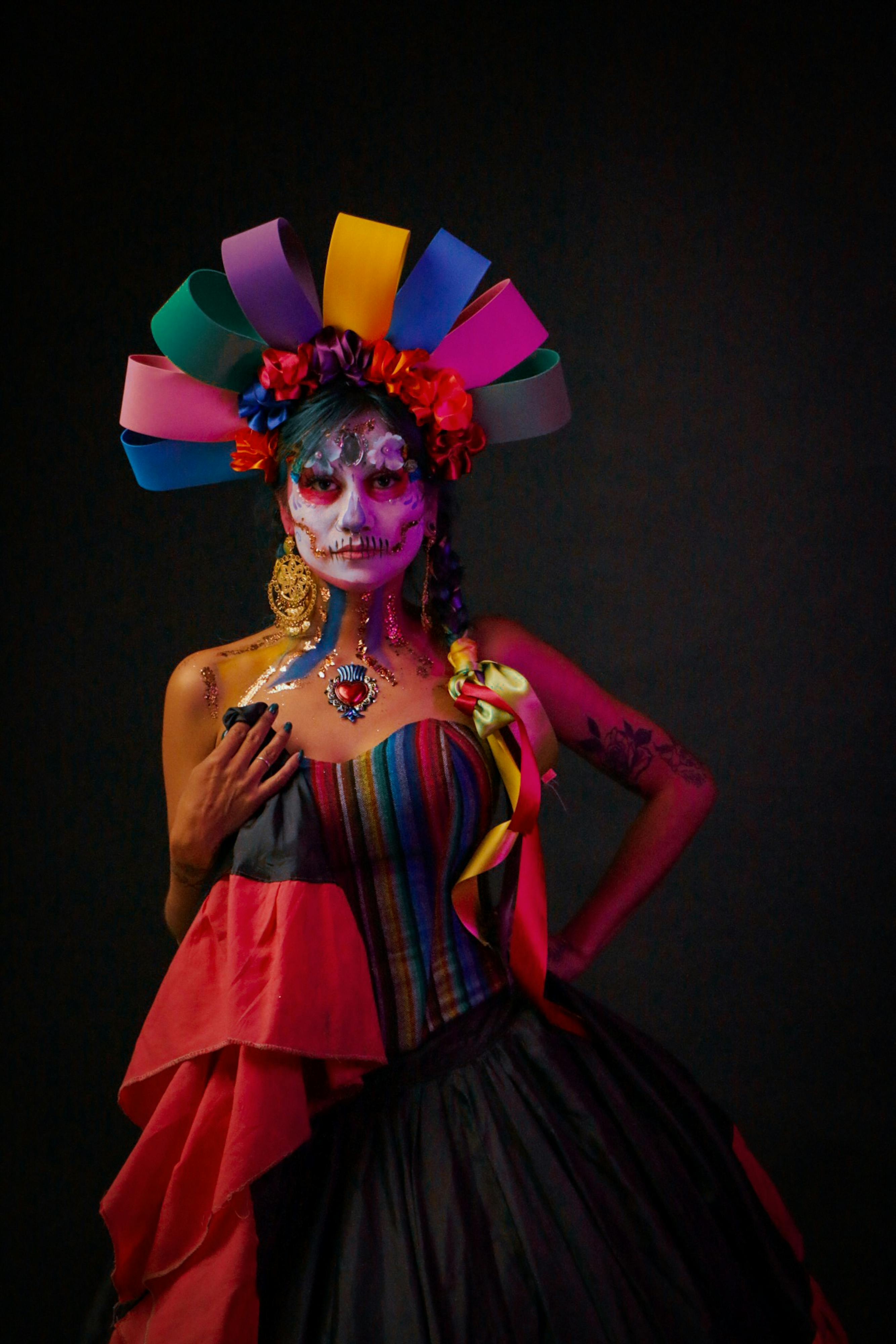 Catrina in Traditional Clothing · Free Stock Photo
