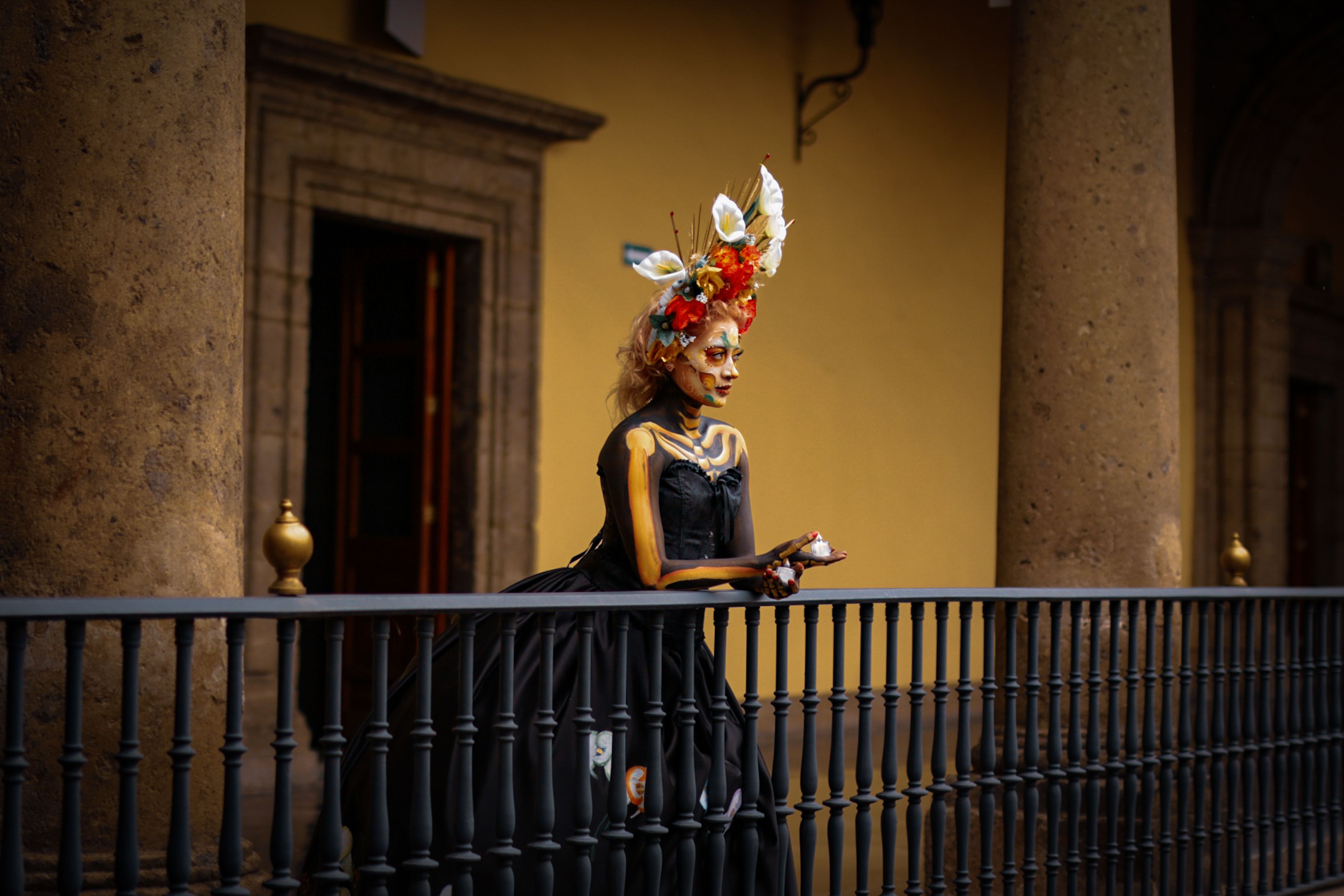 Catrina Standing by Railing · Free Stock Photo