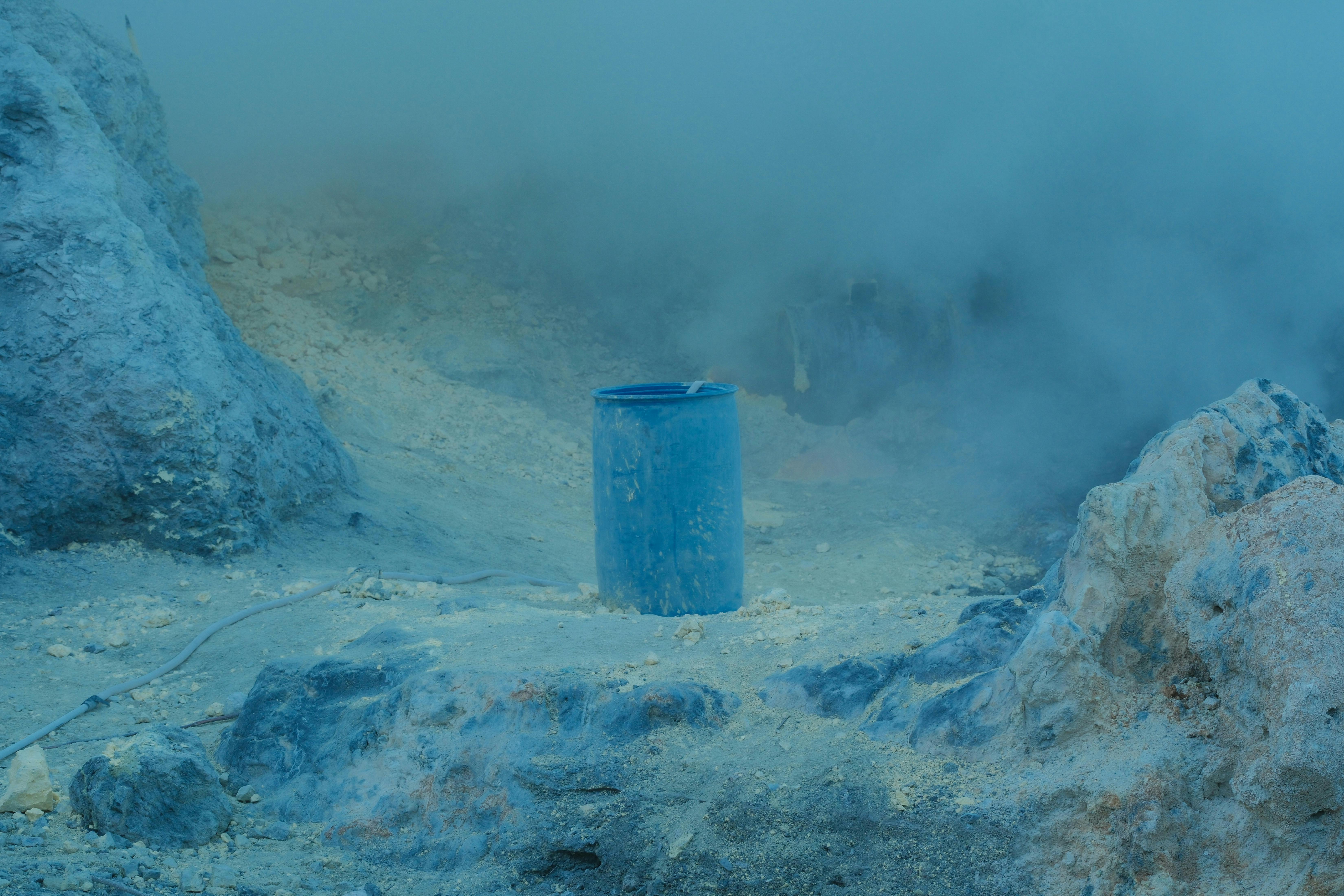 Blue Steel Container · Free Stock Photo