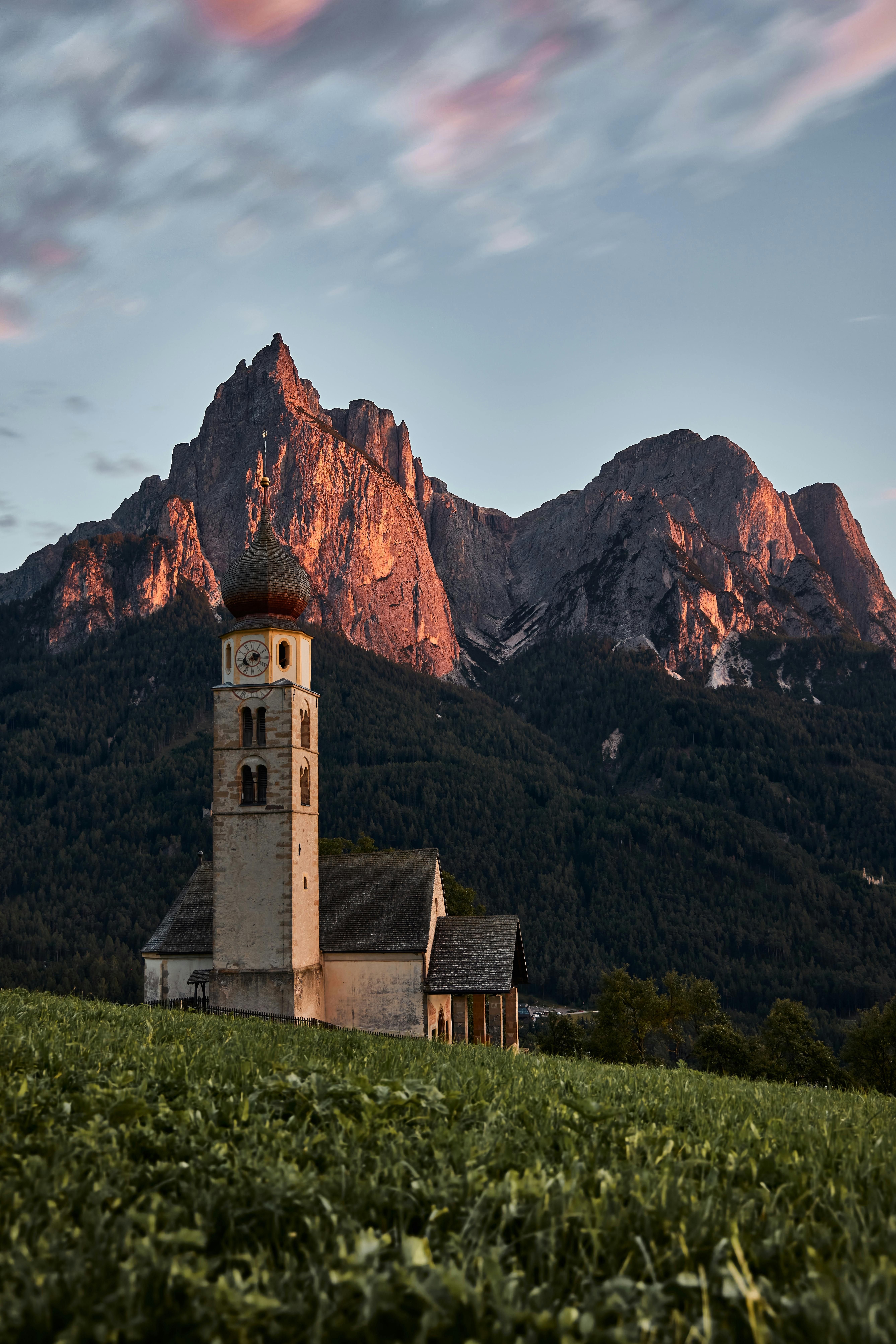 St Valentin Church in Dolomites · Free Stock Photo