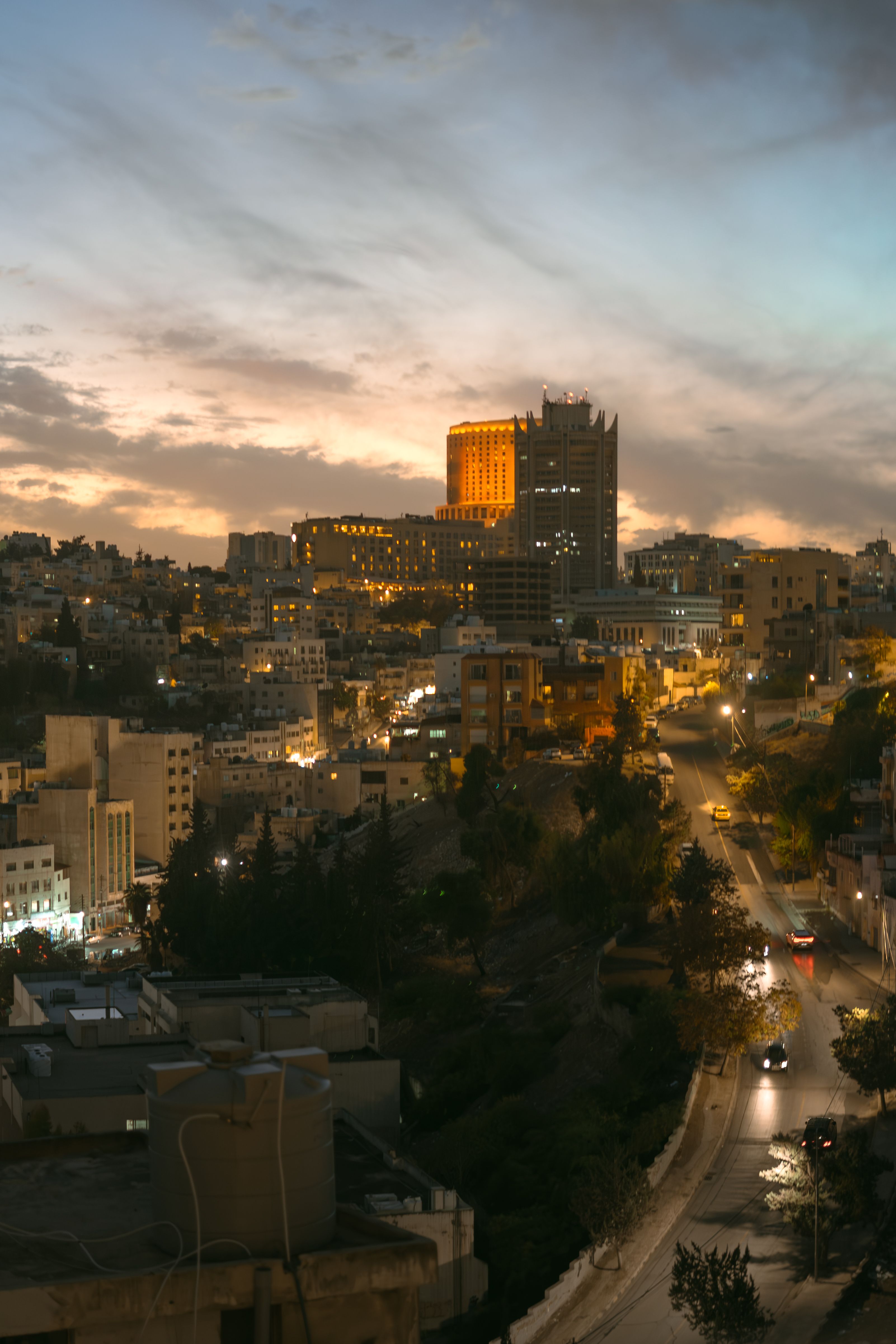 Cityscape of Amman in the Evening · Free Stock Photo
