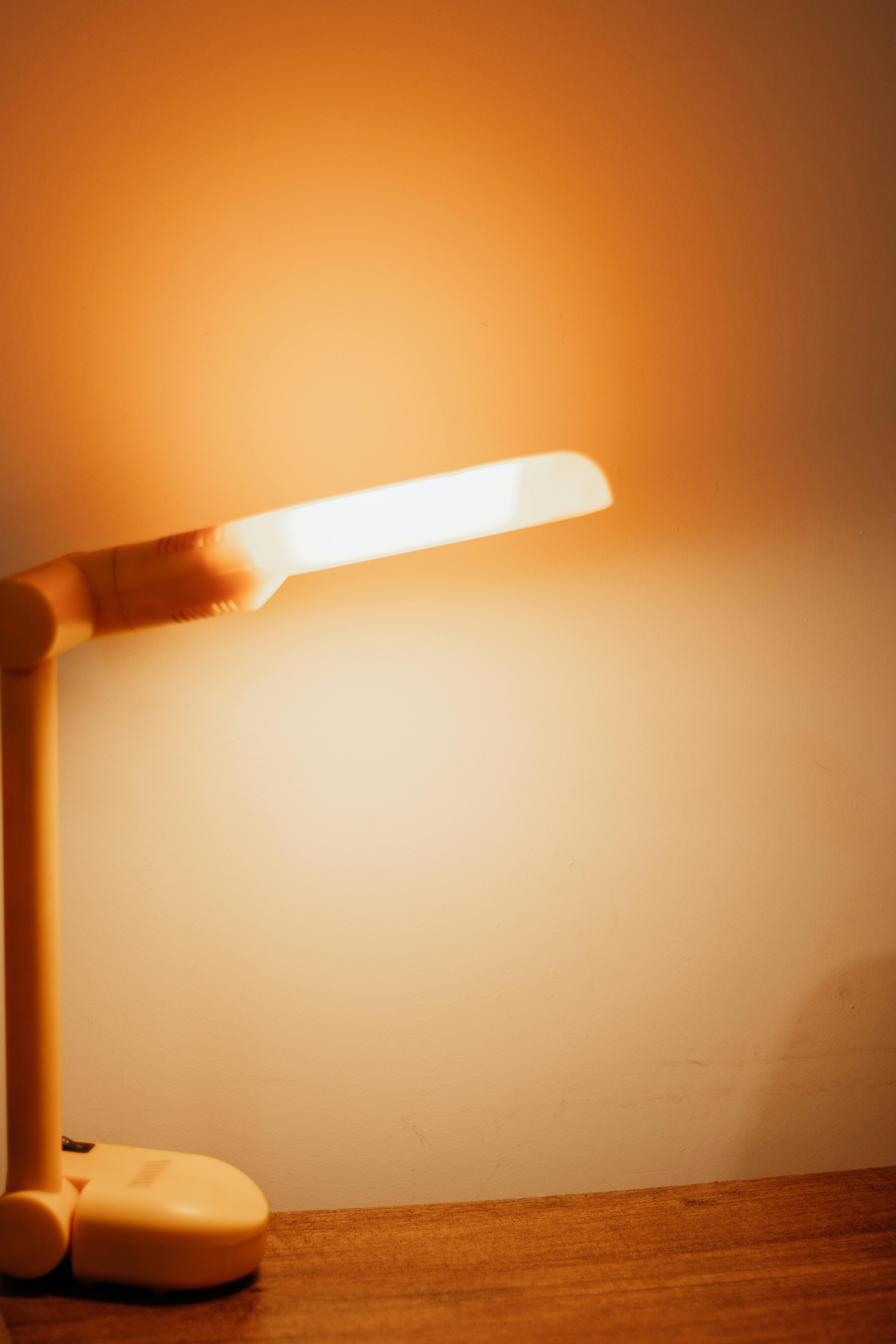 Vignette Image of a Lamp on a Desk · Free Stock Photo