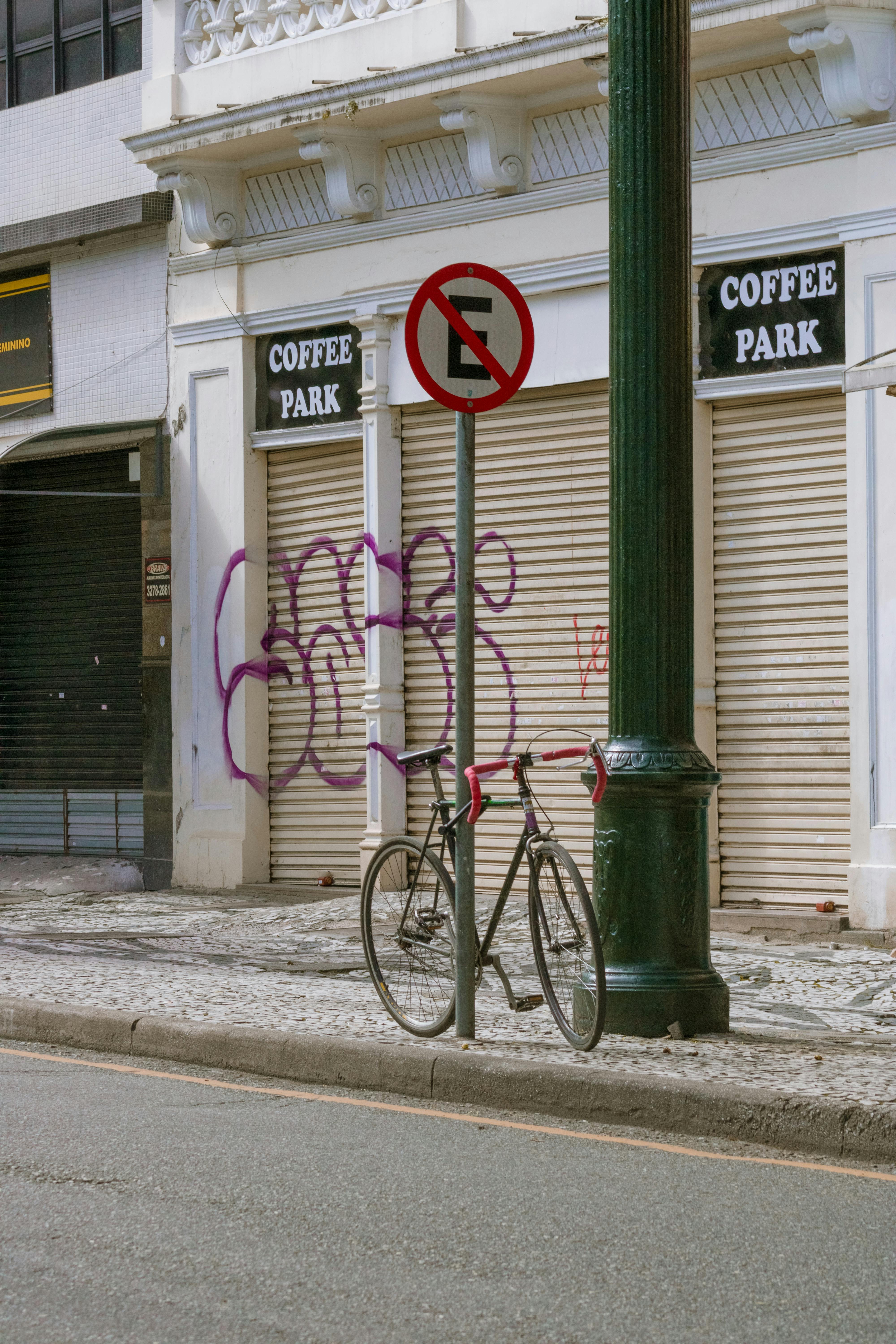 White Bicycle Road Sign · Free Stock Photo