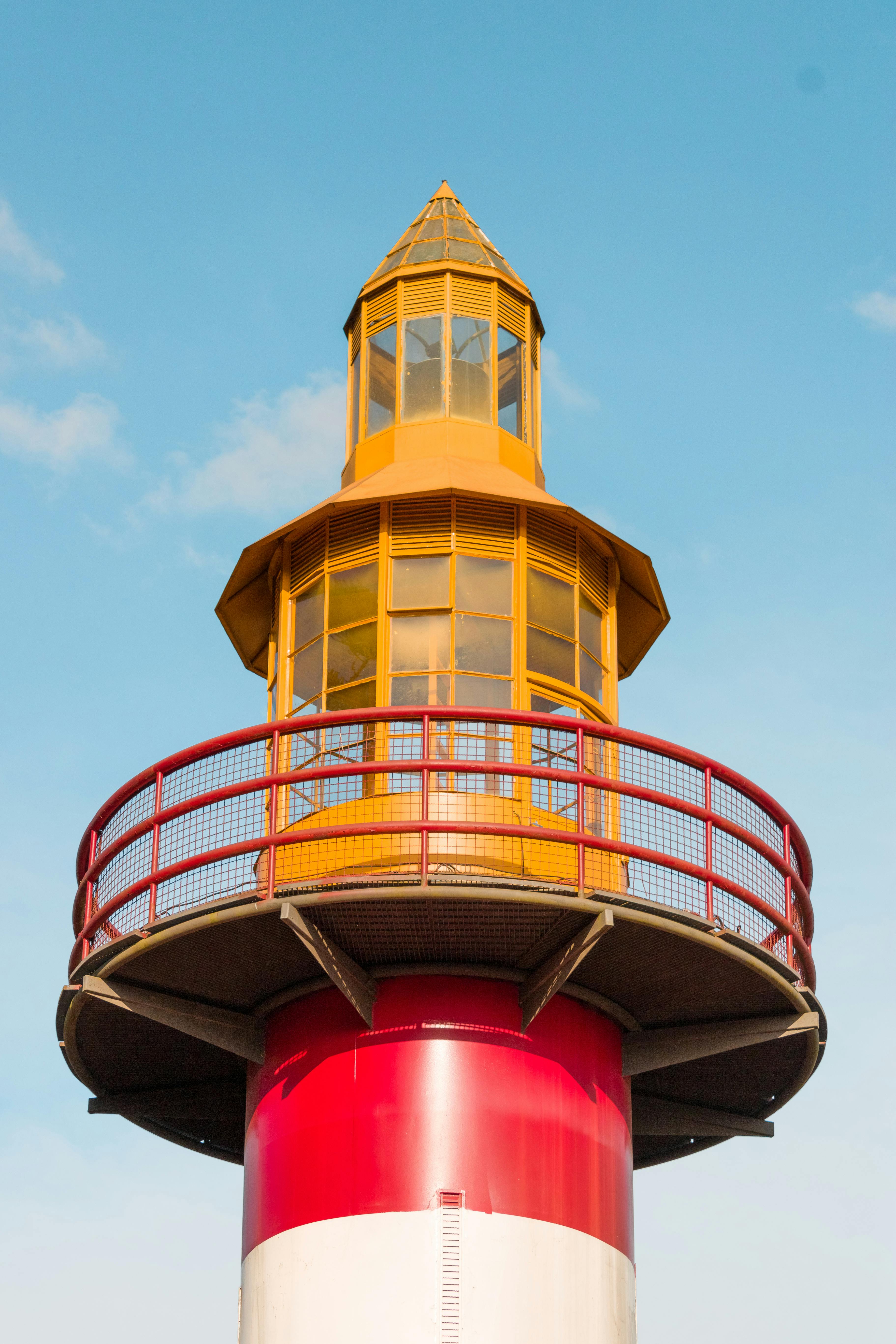 Lighthouse with Yellow Head · Free Stock Photo