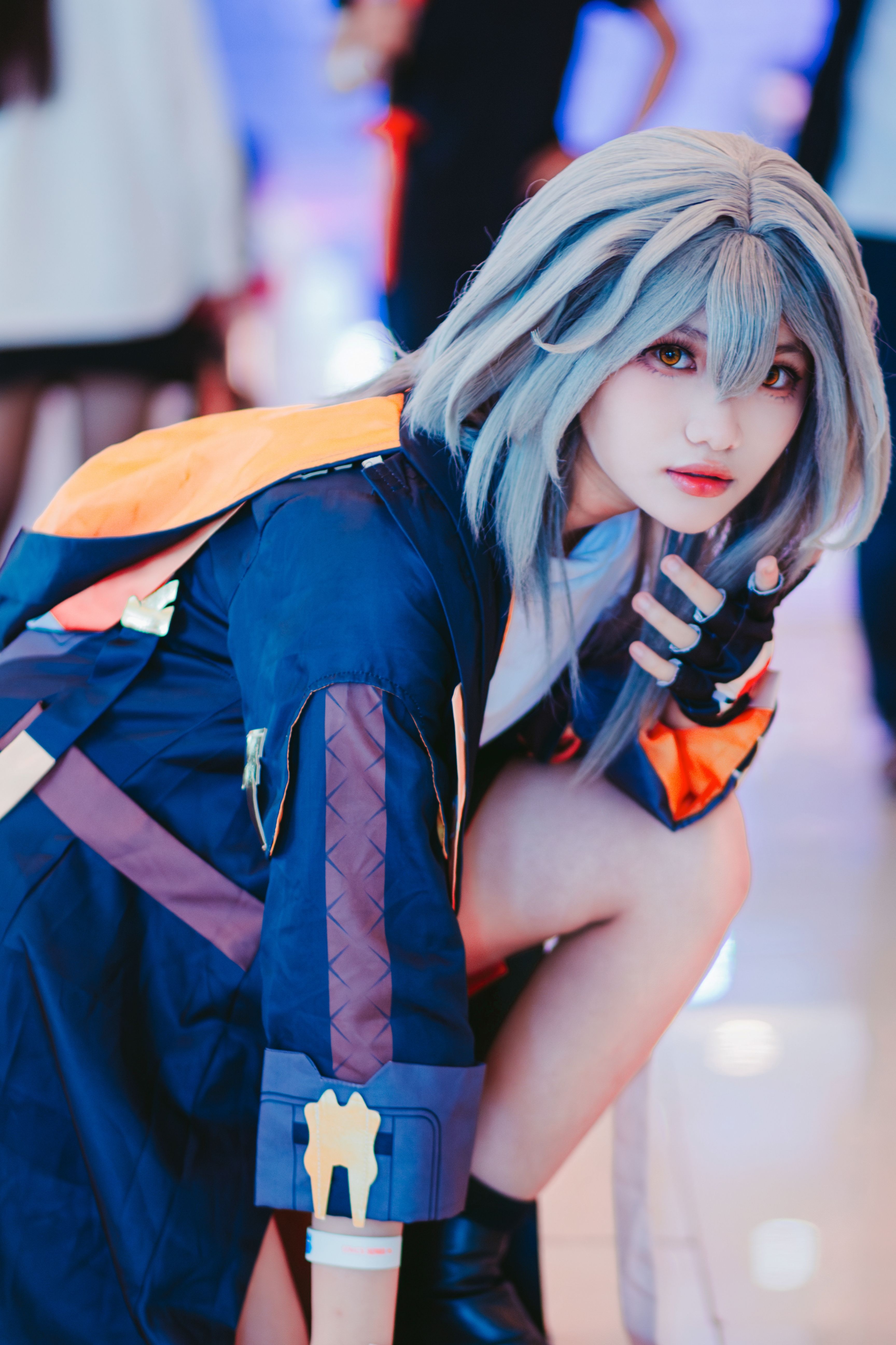 Woman in Costume of Trailblazer Stelle Kneeling · Free Stock Photo